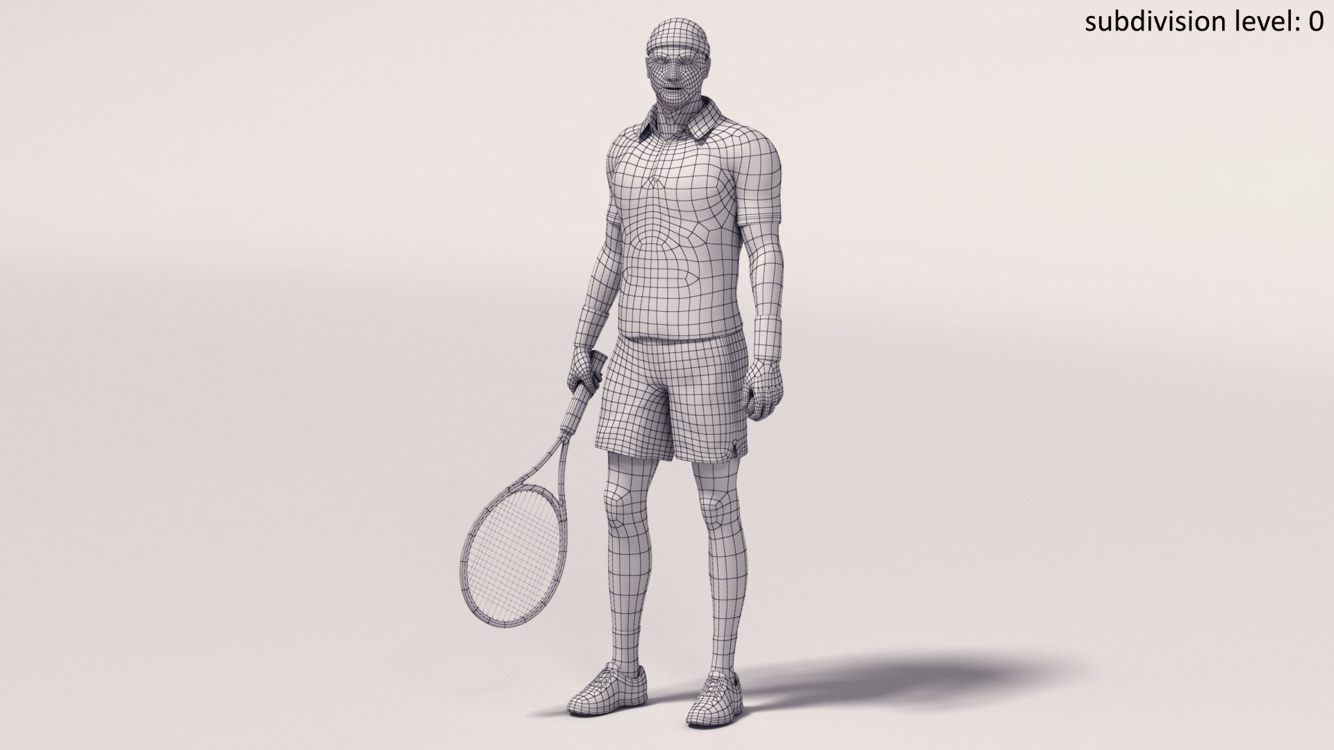3D Model Male Tennis Player Animated HQ - TurboSquid 1782002