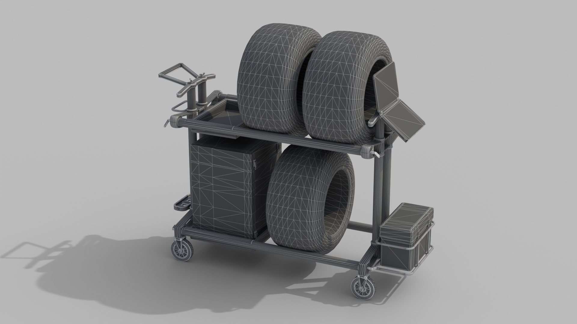 Pit Lane Trolley 3 New 3D - TurboSquid 2293570