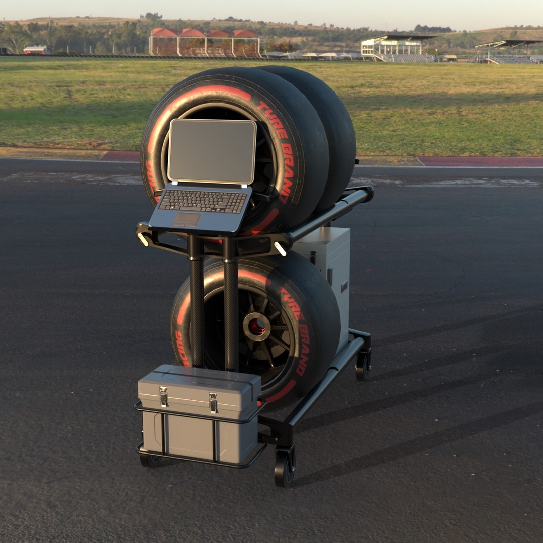 Pit Lane Trolley 3 New 3D - TurboSquid 2293570