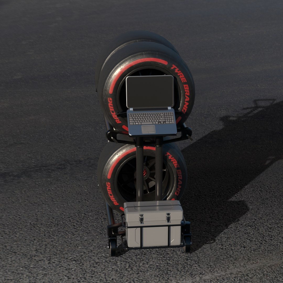 Pit Lane Trolley 3 New 3D - TurboSquid 2293570