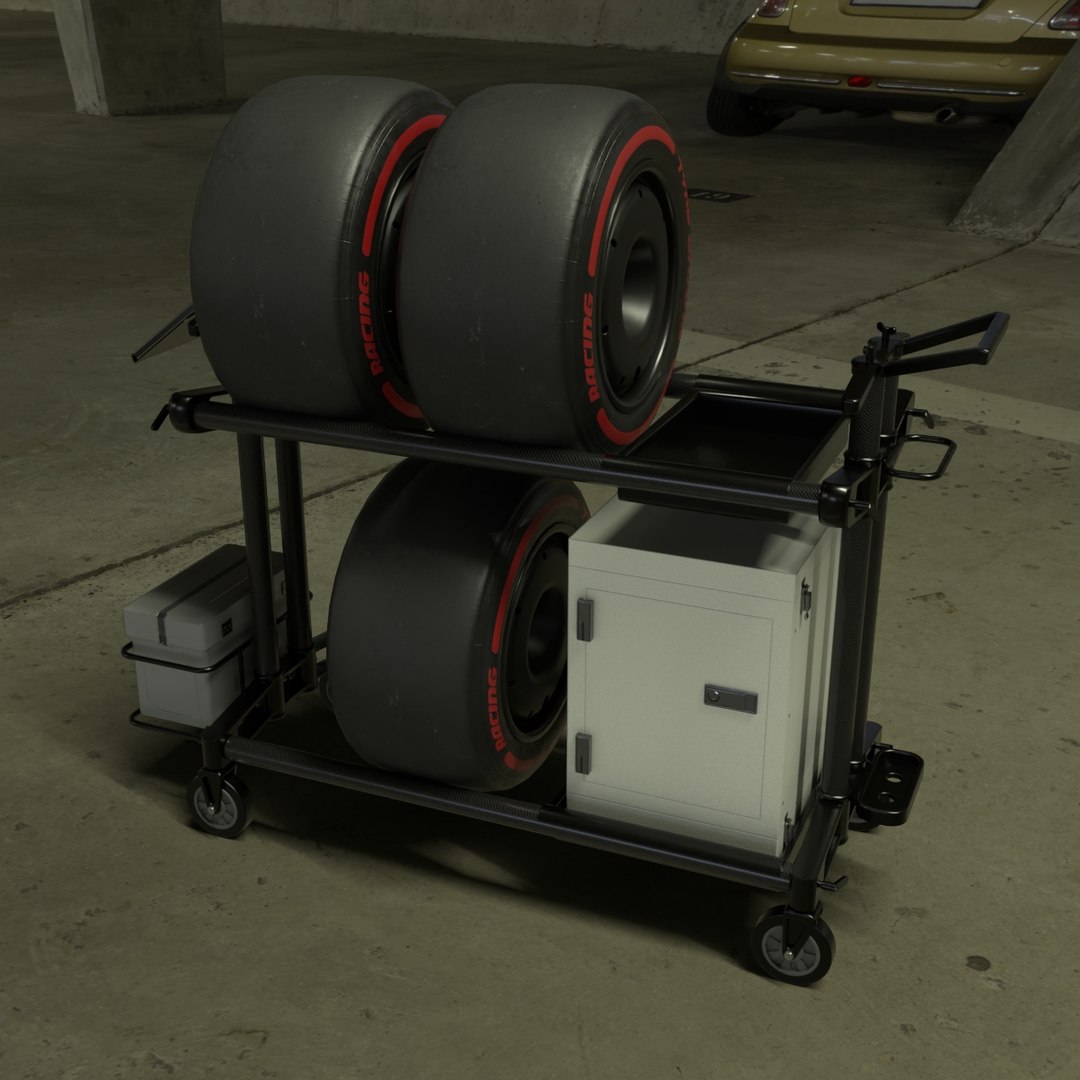 Pit Lane Trolley 3 New 3D - TurboSquid 2293570