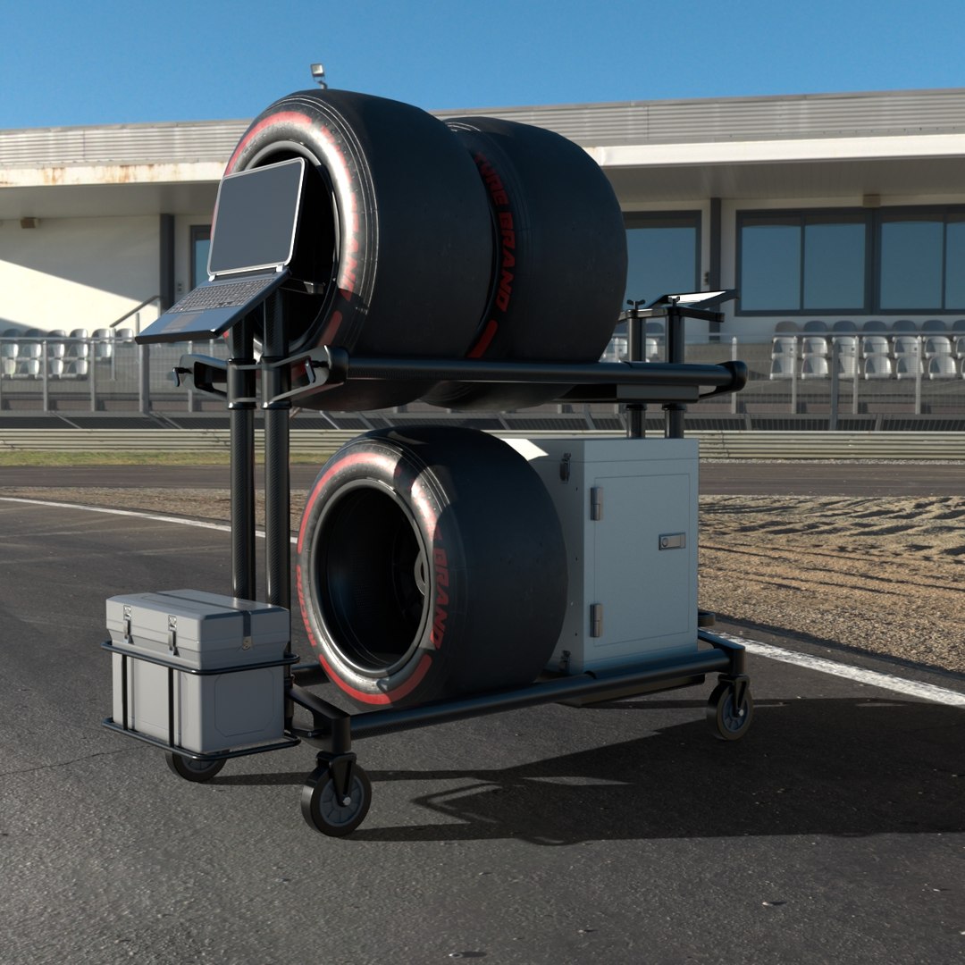 Pit Lane Trolley 3 New 3D - TurboSquid 2293570