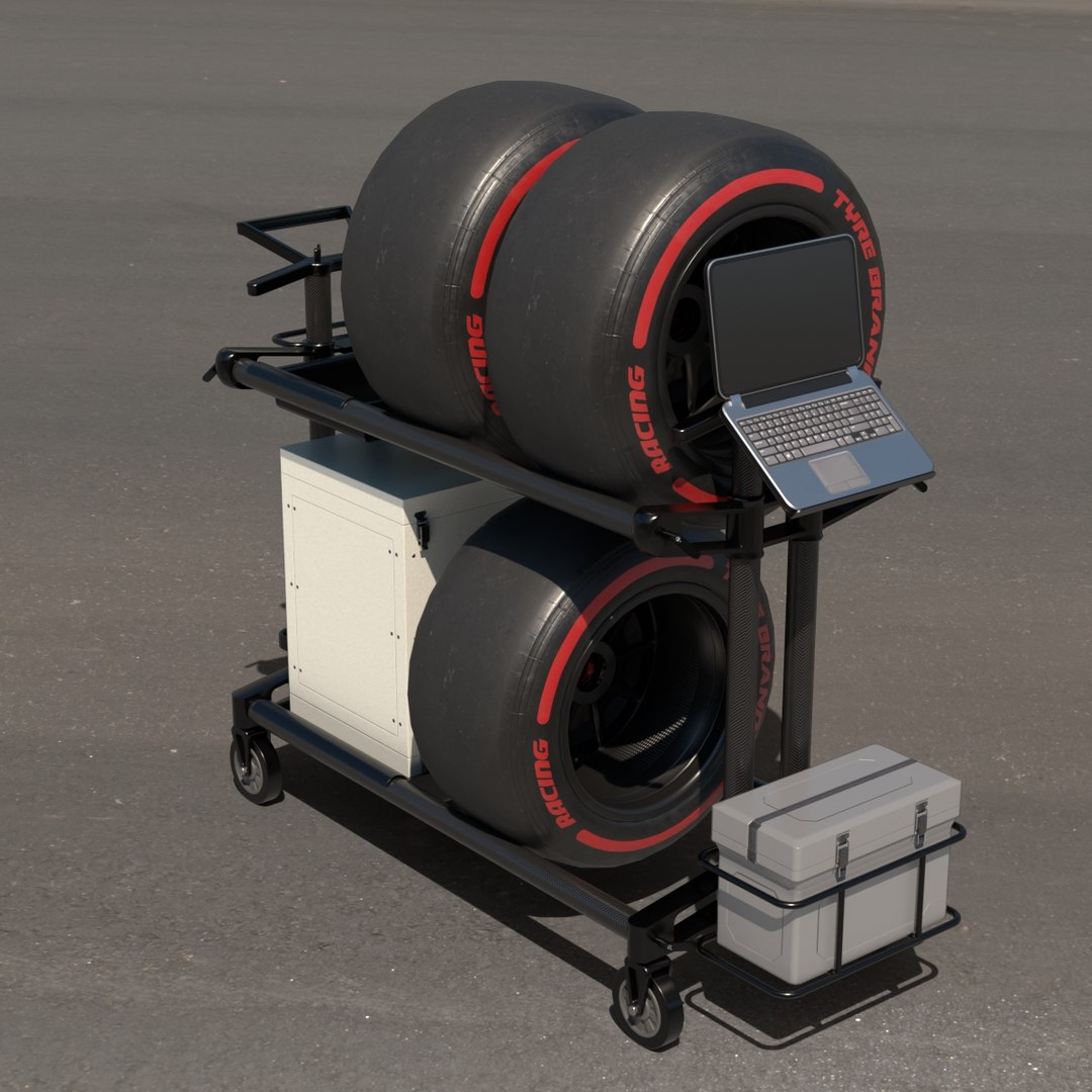 Pit Lane Trolley 3 New 3D - TurboSquid 2293570