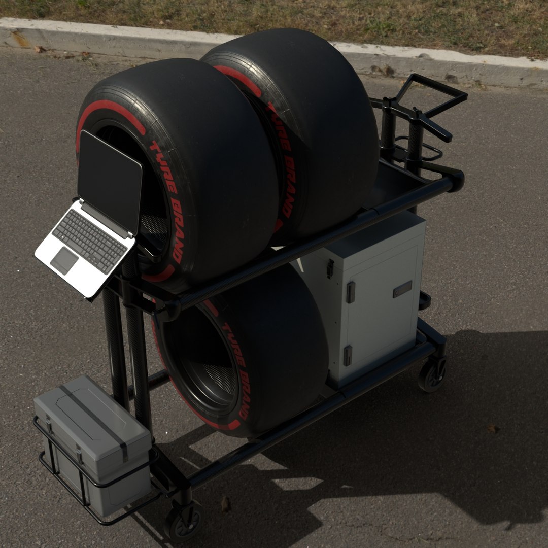 Pit Lane Trolley 3 New 3D - TurboSquid 2293570