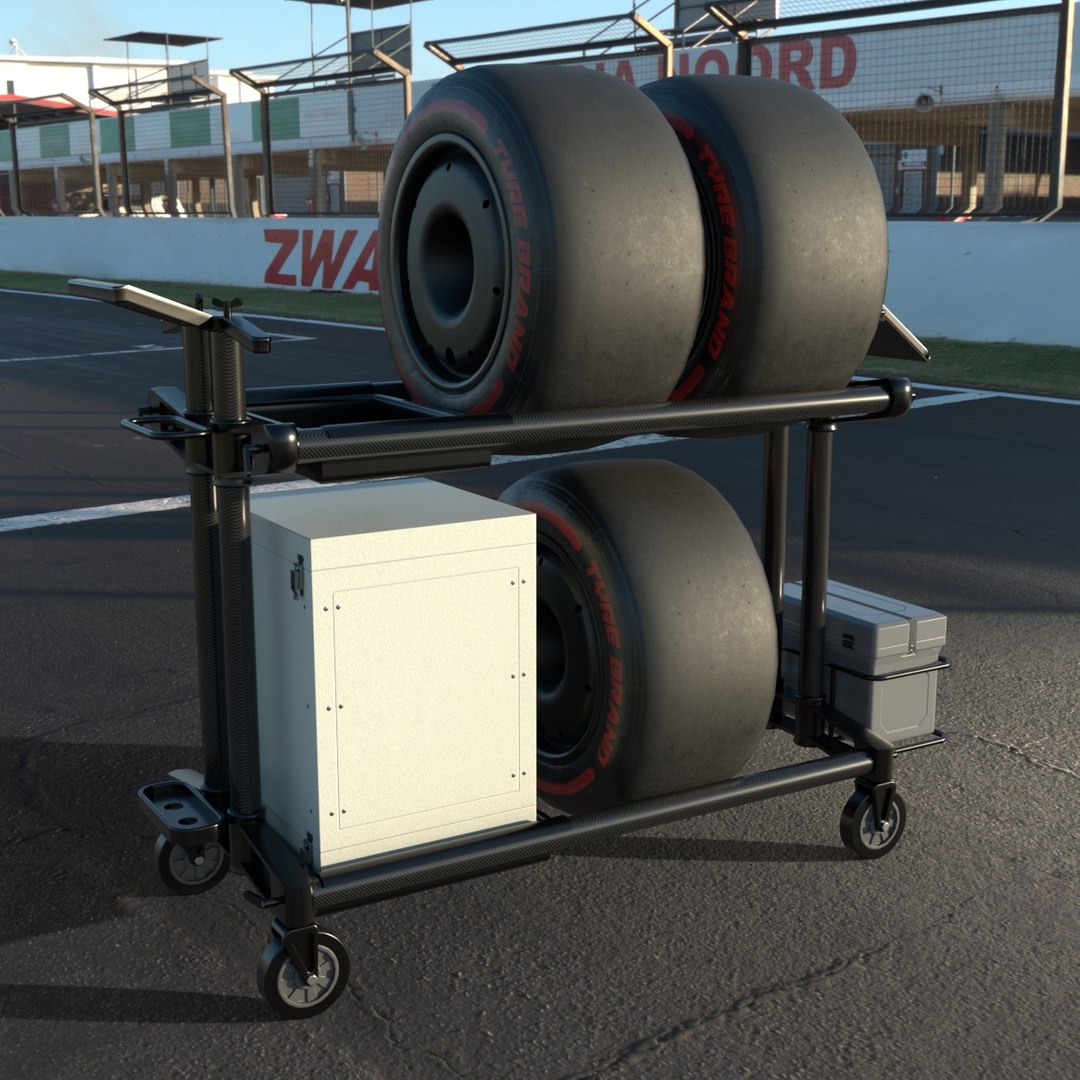 Pit Lane Trolley 3 New 3D - TurboSquid 2293570
