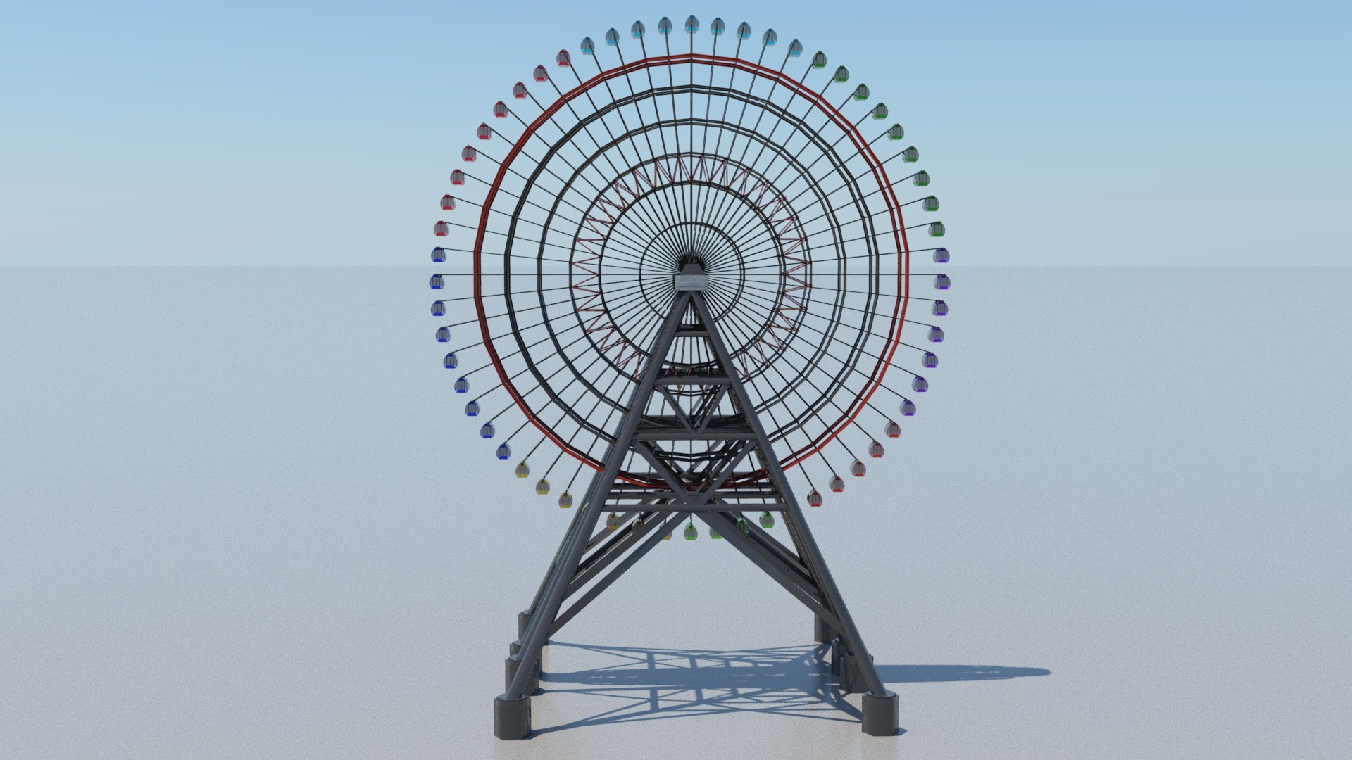 3D Ferris Wheel Model - TurboSquid 2246688