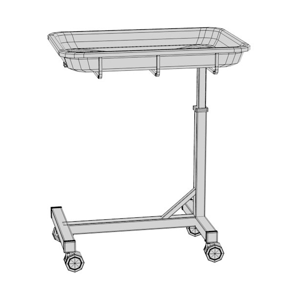 3d hospital table model