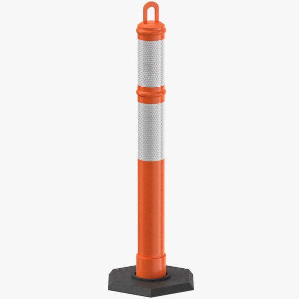 Traffic Delineator Posts 01 3D - TurboSquid 2047427