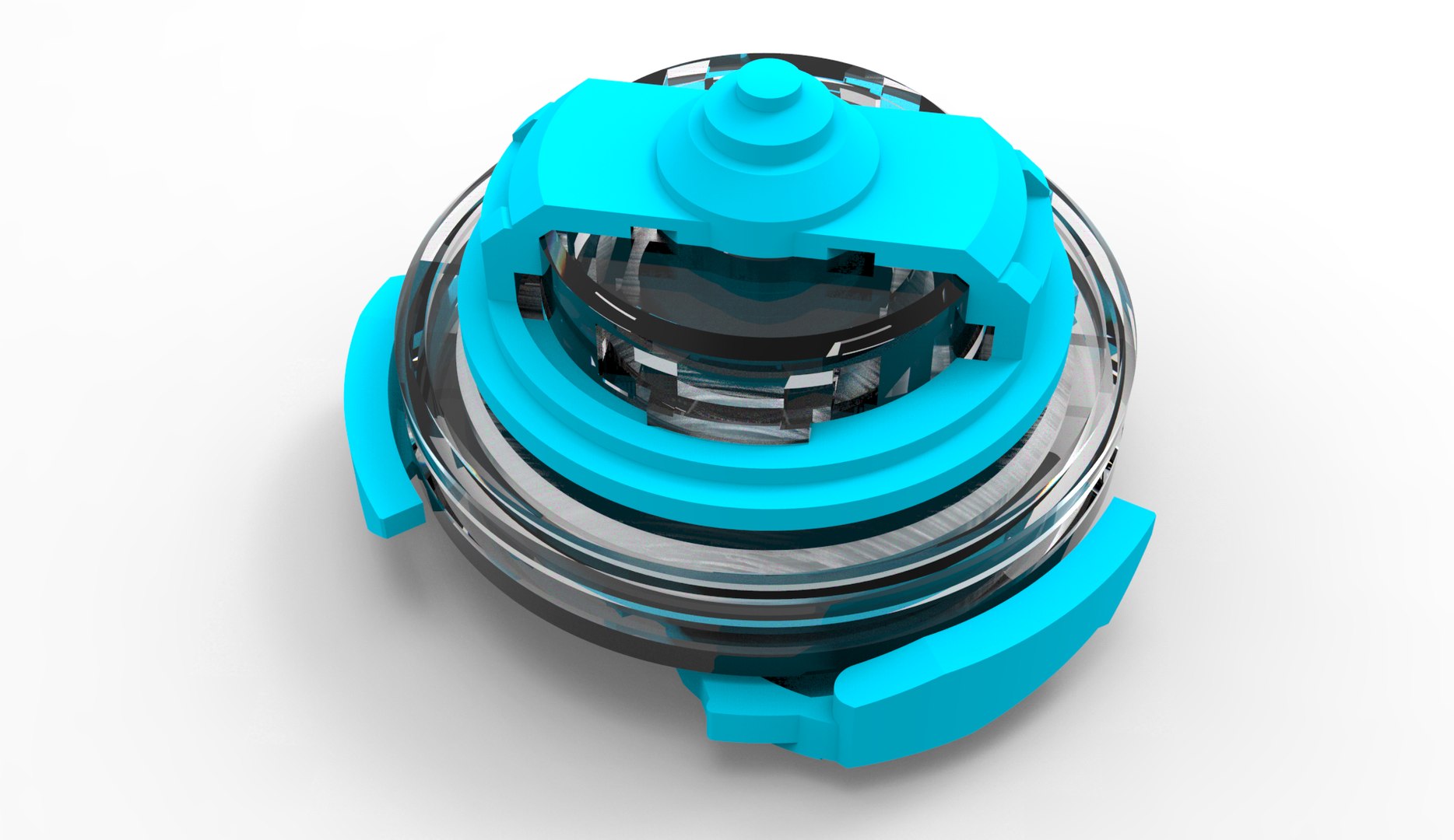 3D Model Beyblade Silver Snow Airwolf - TurboSquid 2044683