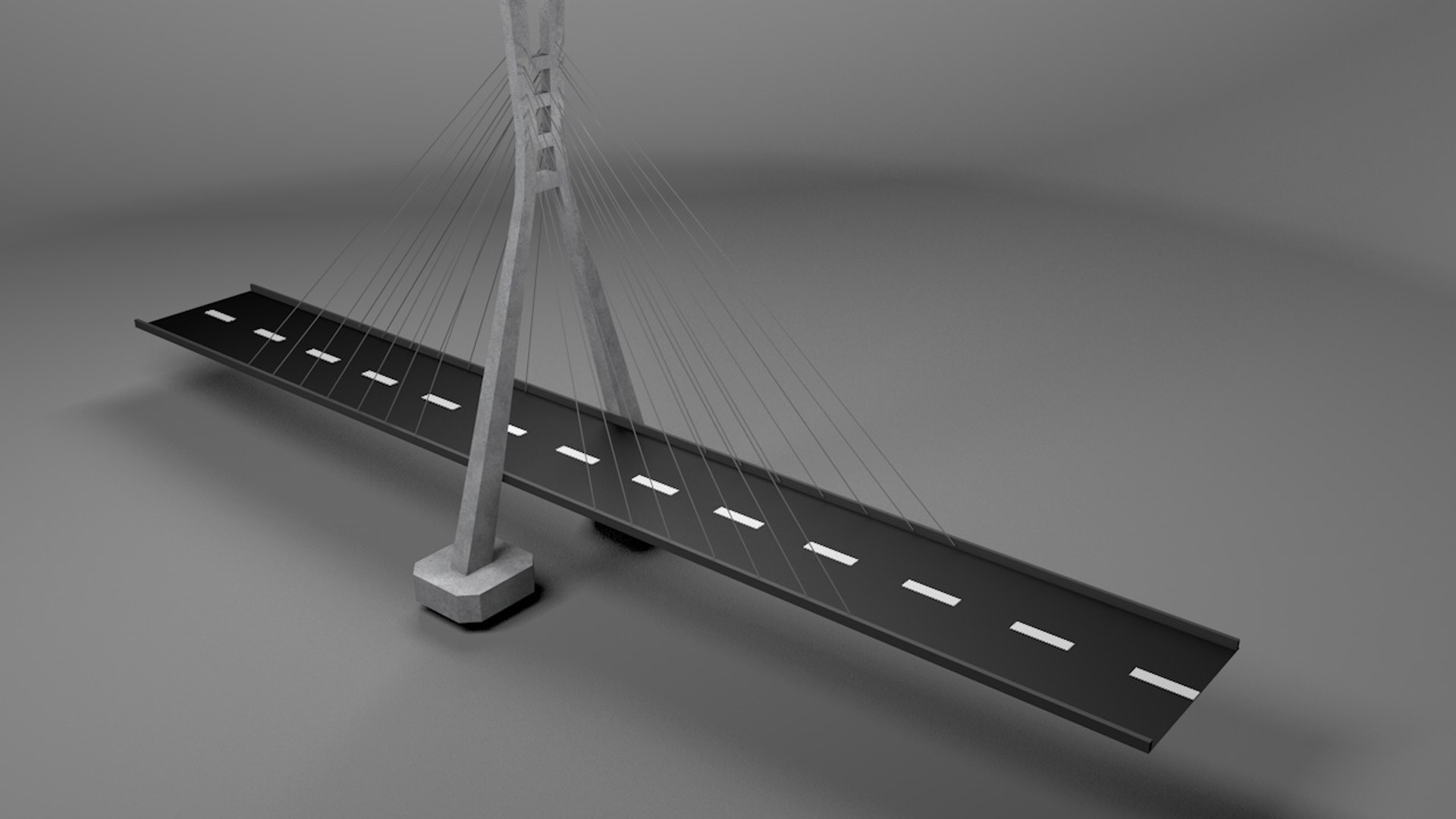 Suspension Bridge 3D - TurboSquid 1386732