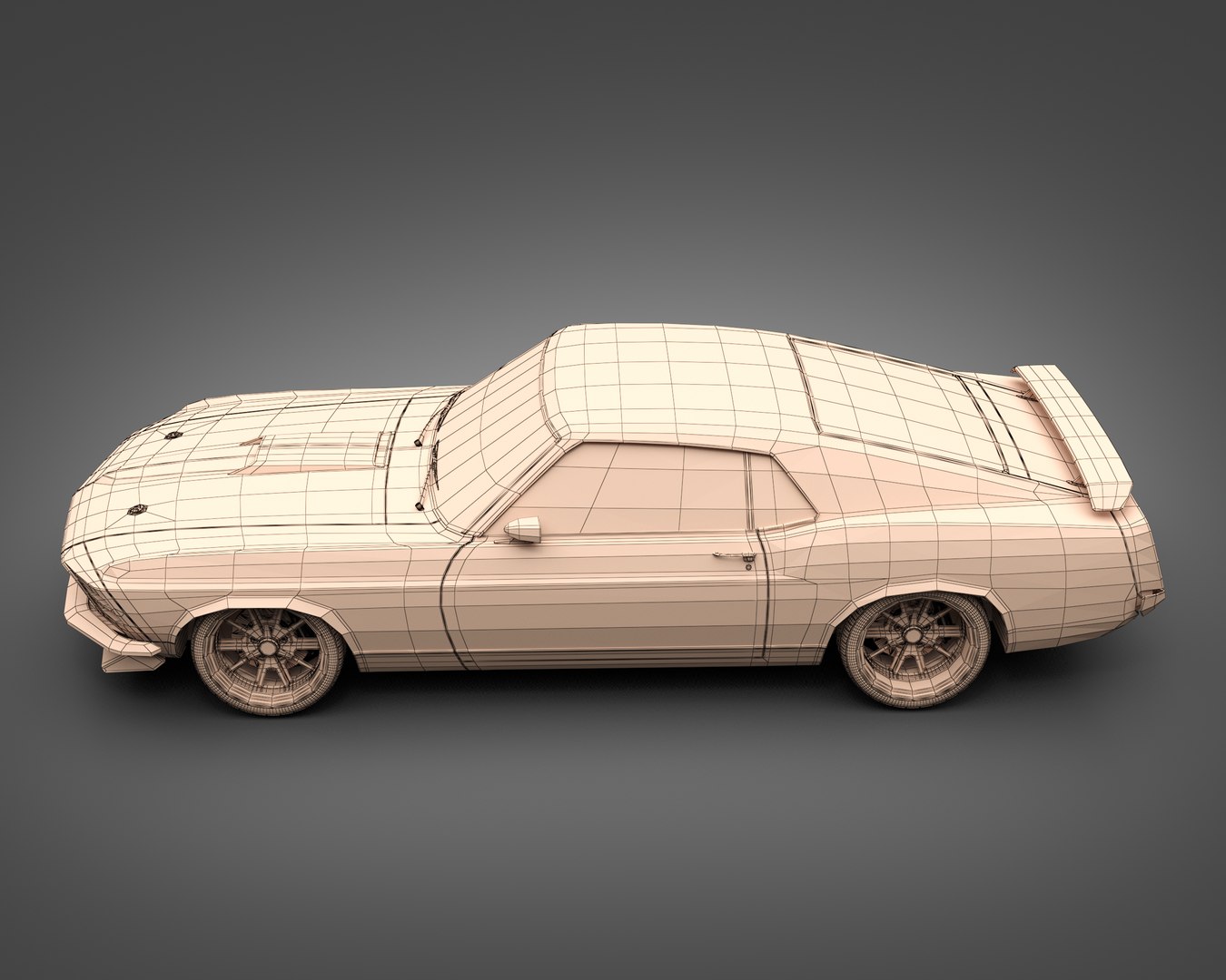 1970 Ford Mustang Mach1 3D Model - TurboSquid 1740963