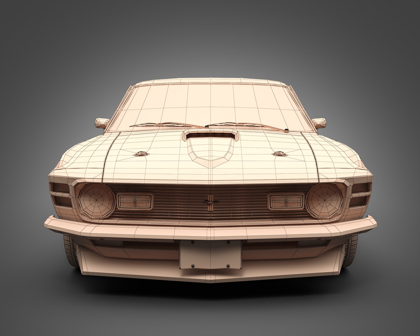 Ford 1970 Cobra Mustang Cad