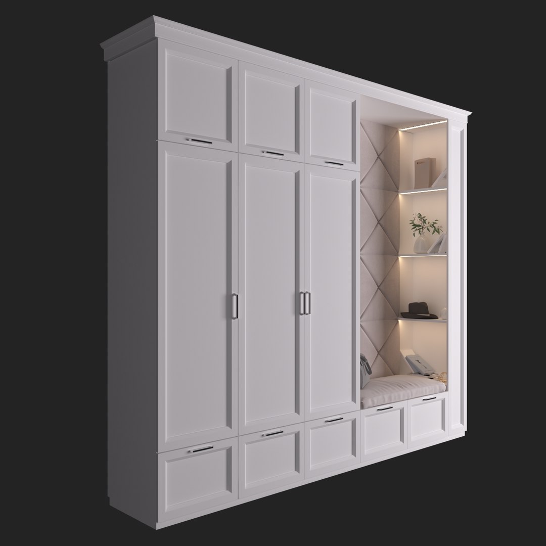 3D Wardrobe Interior - TurboSquid 1533834
