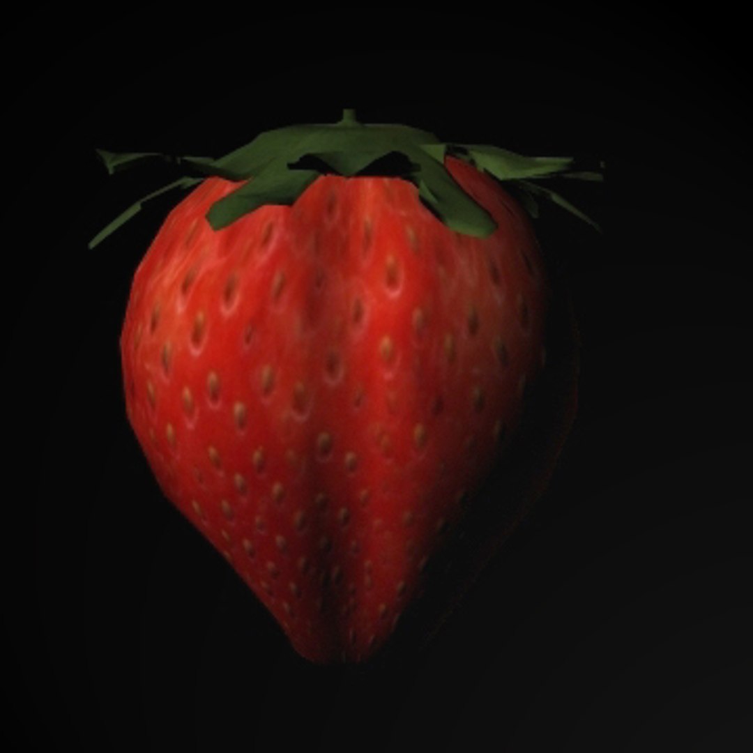 3ds Max Strawberry Berry