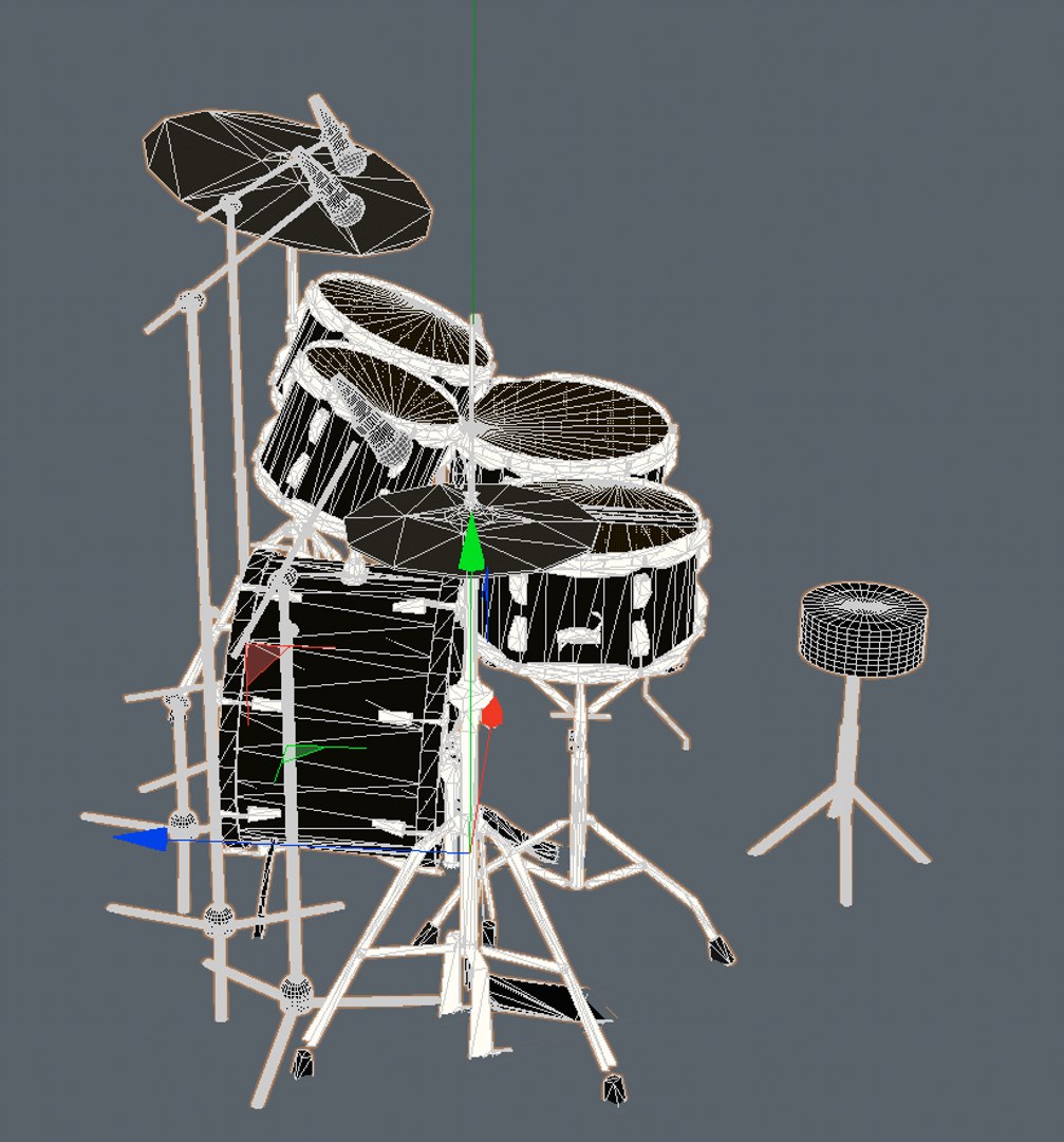 3d Drum Kit Model