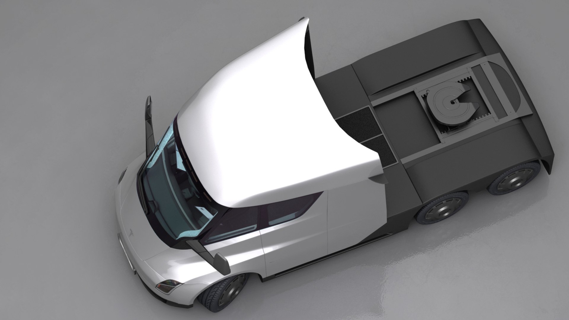3D Tesla Semi Model - TurboSquid 1363299