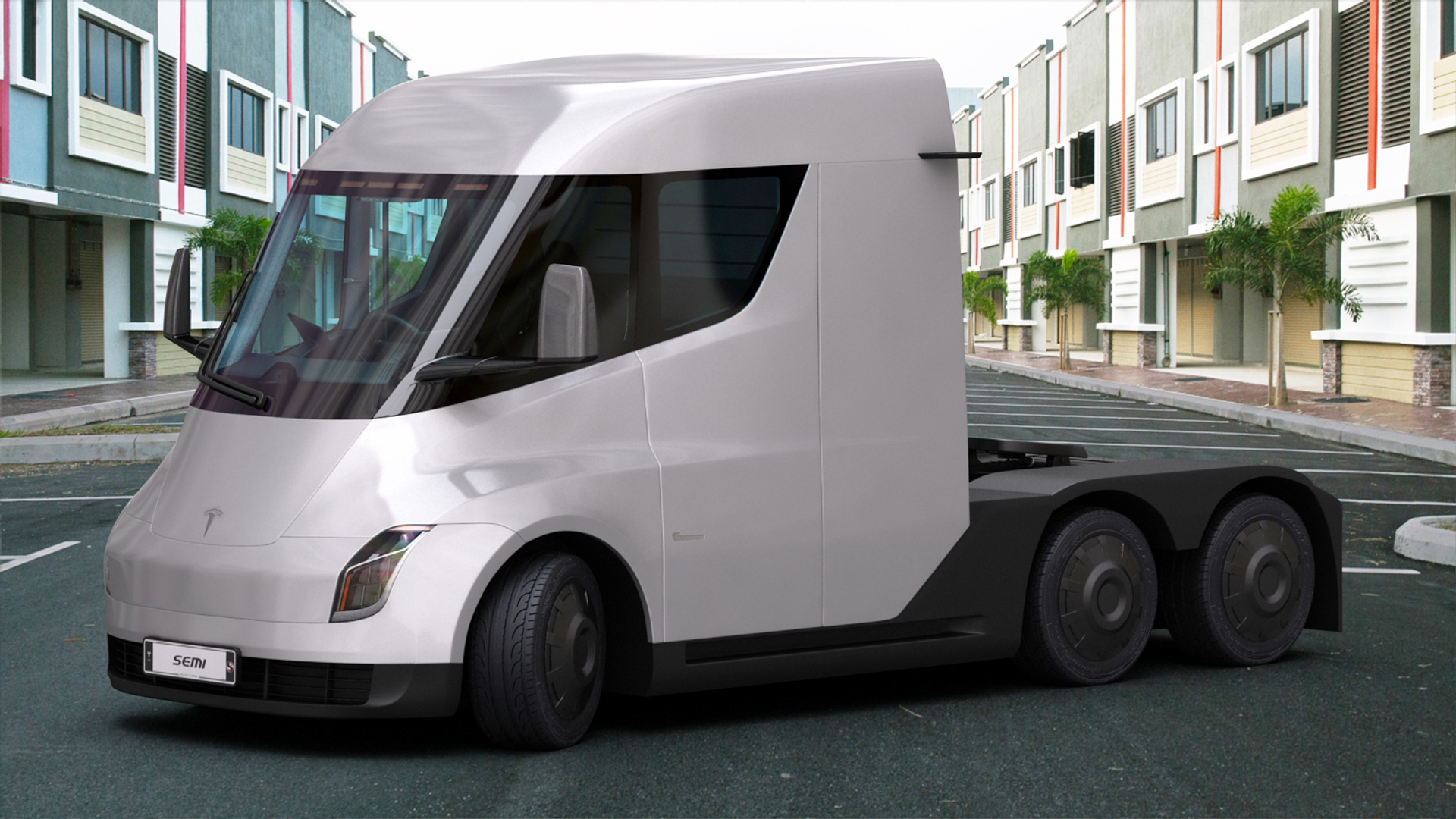 3D Tesla Semi Model - TurboSquid 1363299