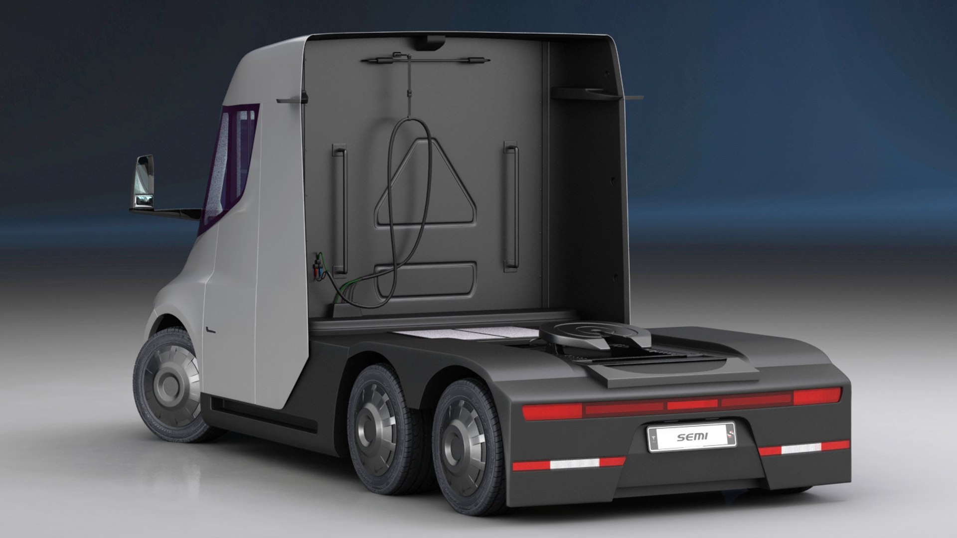 3D Tesla Semi Model - TurboSquid 1363299