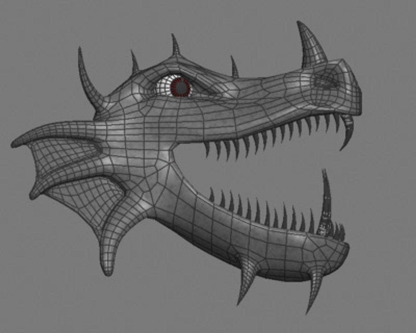 3dsmax Dragon Head