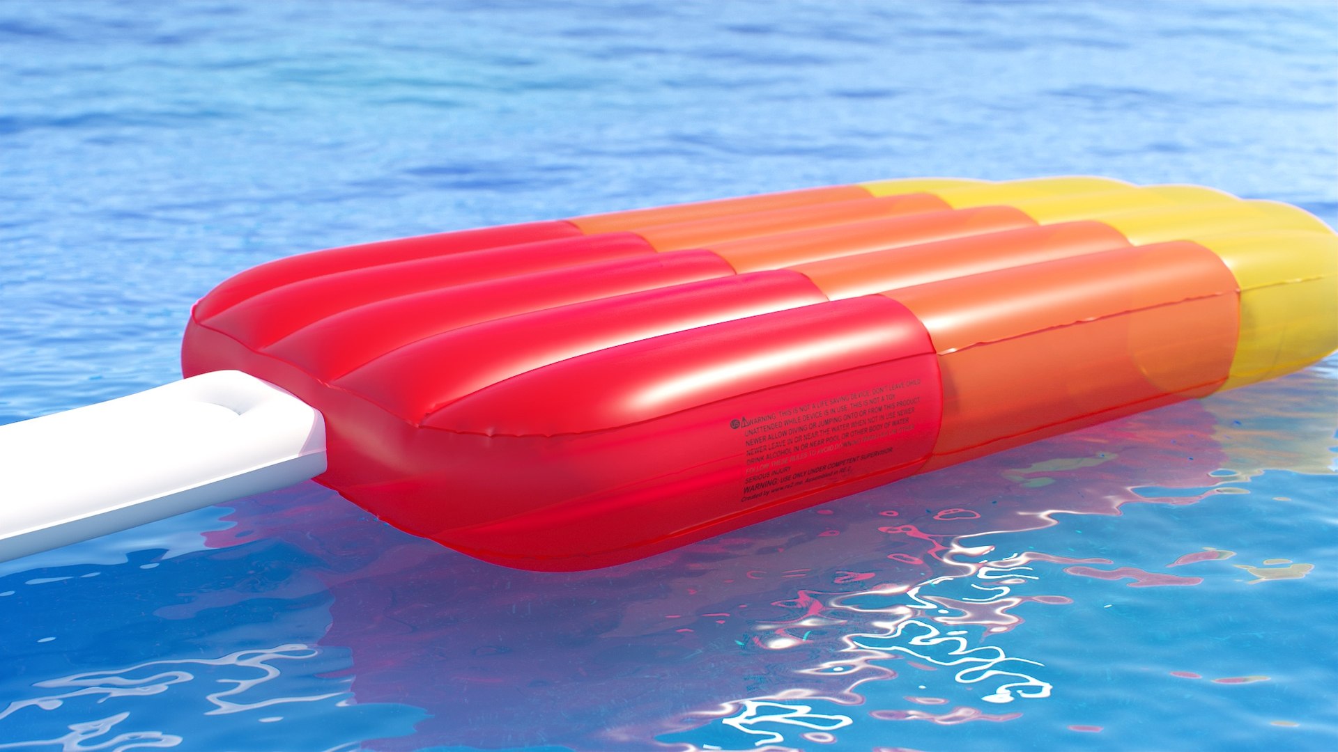 Kurala inflatable popsicle pool float 3D model - TurboSquid 1774029
