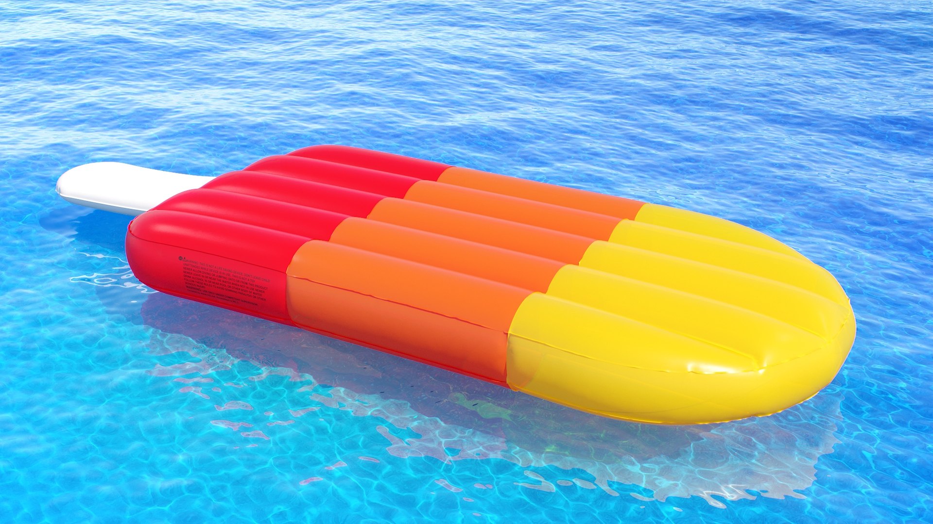 Kurala inflatable popsicle pool float 3D model - TurboSquid 1774029