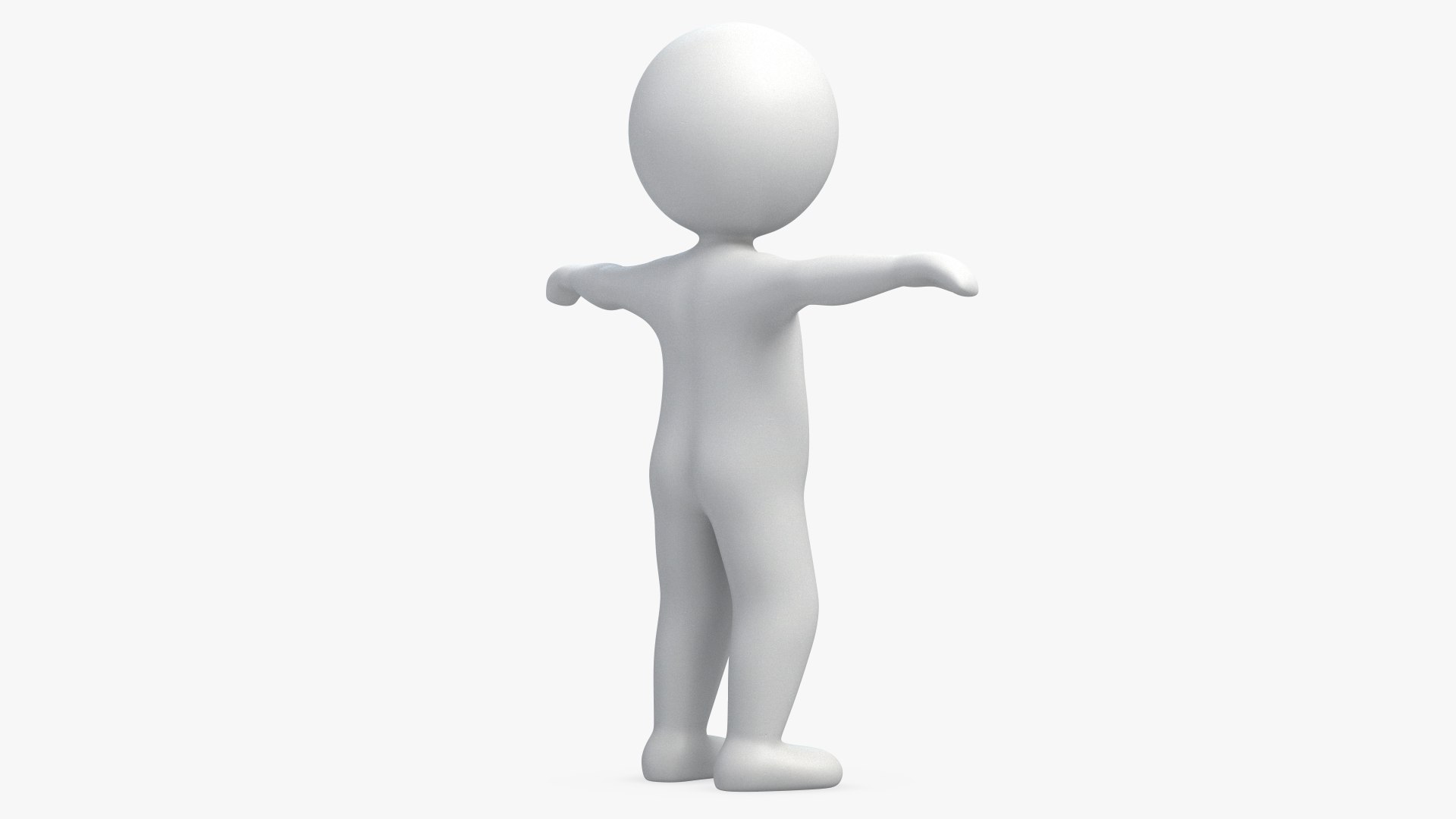 Stickman 1 T-pose 3d Max