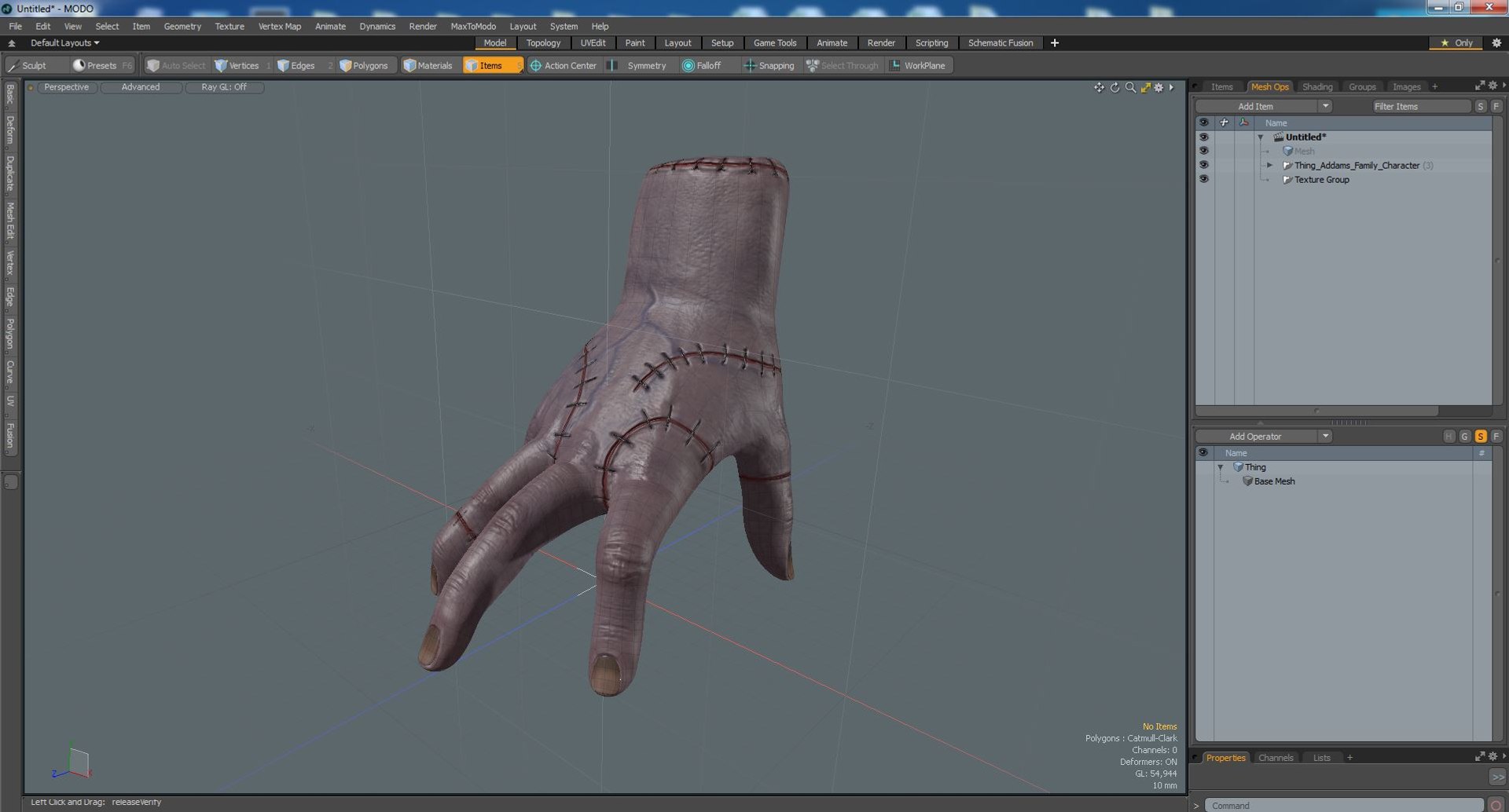 Thing Addams Family Character 3D - TurboSquid 2071686
