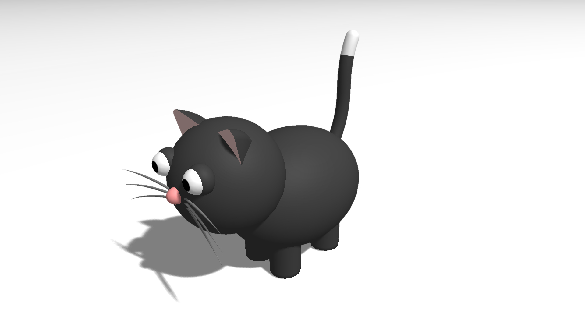 Cartoon Cat 3d Model Turbosquid 2090323