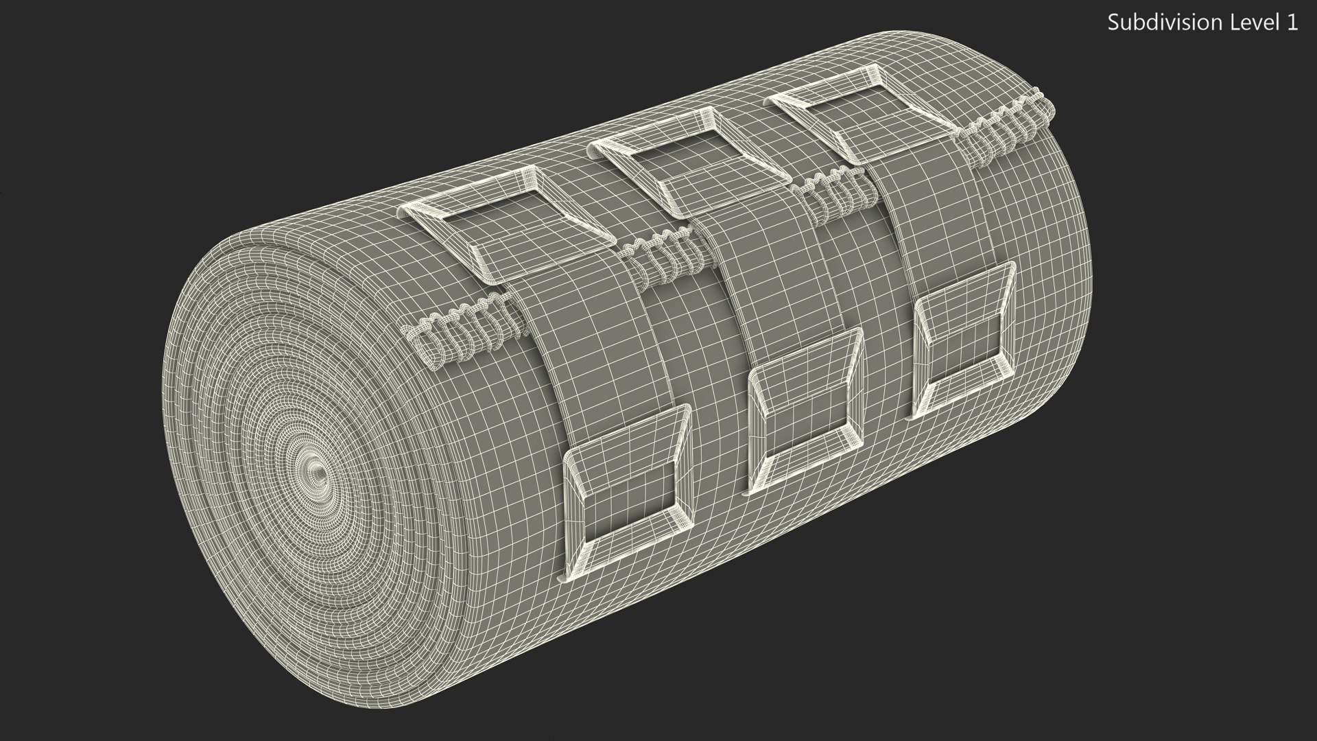 3D Rolled Elastic Bandage Beige With Clamps - TurboSquid 2225795