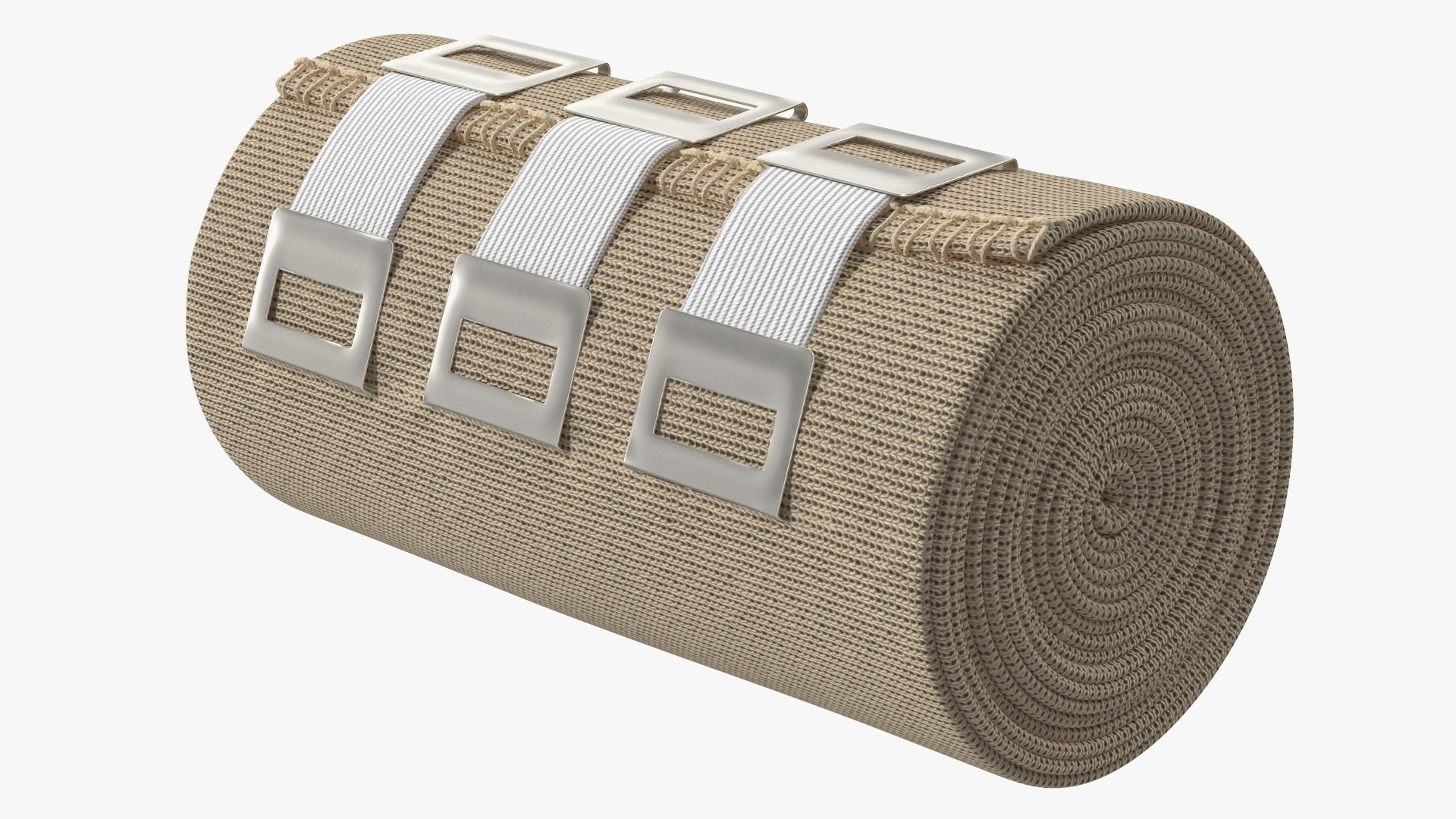 3D Rolled Elastic Bandage Beige With Clamps - TurboSquid 2225795