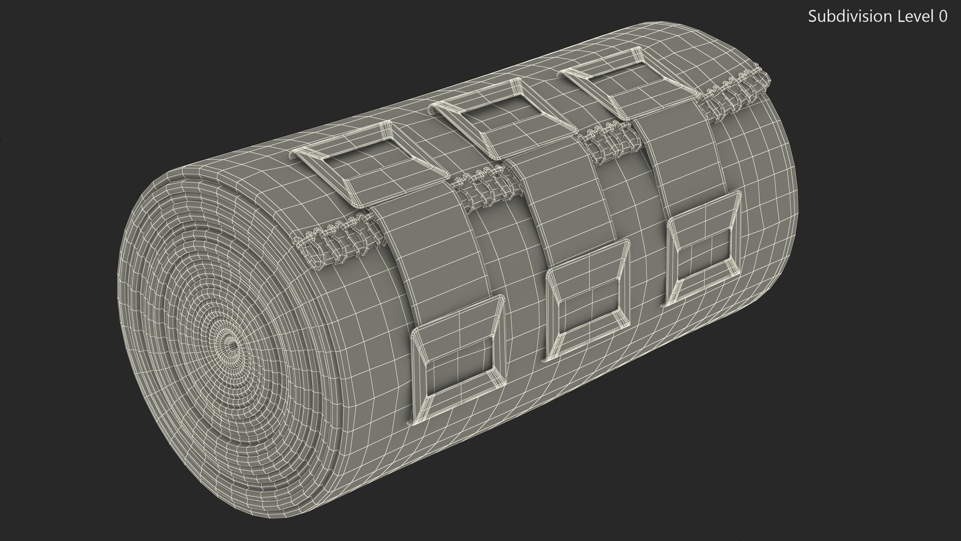3D Rolled Elastic Bandage Beige With Clamps - TurboSquid 2225795