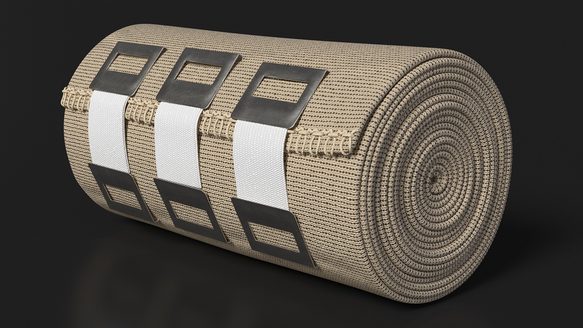 3D Rolled Elastic Bandage Beige With Clamps - TurboSquid 2225795