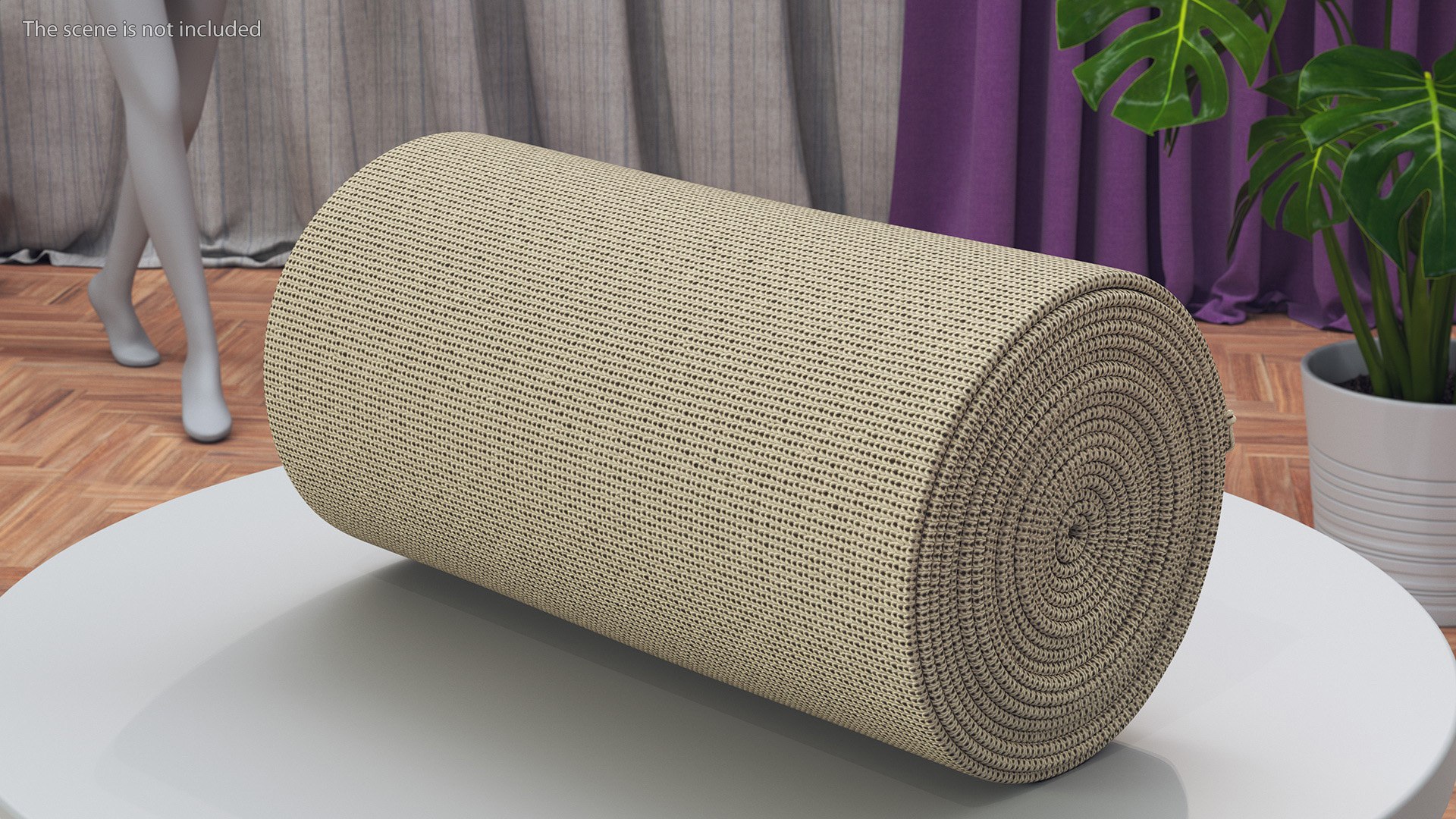 3D Rolled Elastic Bandage Beige With Clamps - TurboSquid 2225795