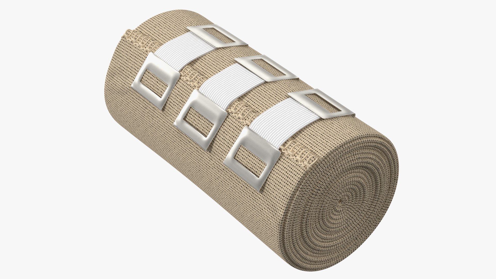 3D Rolled Elastic Bandage Beige With Clamps - TurboSquid 2225795