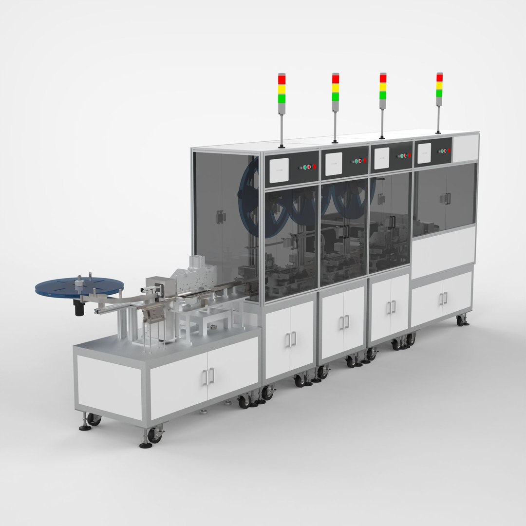 3D Automatic Pin Insertion Assembly Line Model - TurboSquid 1920661