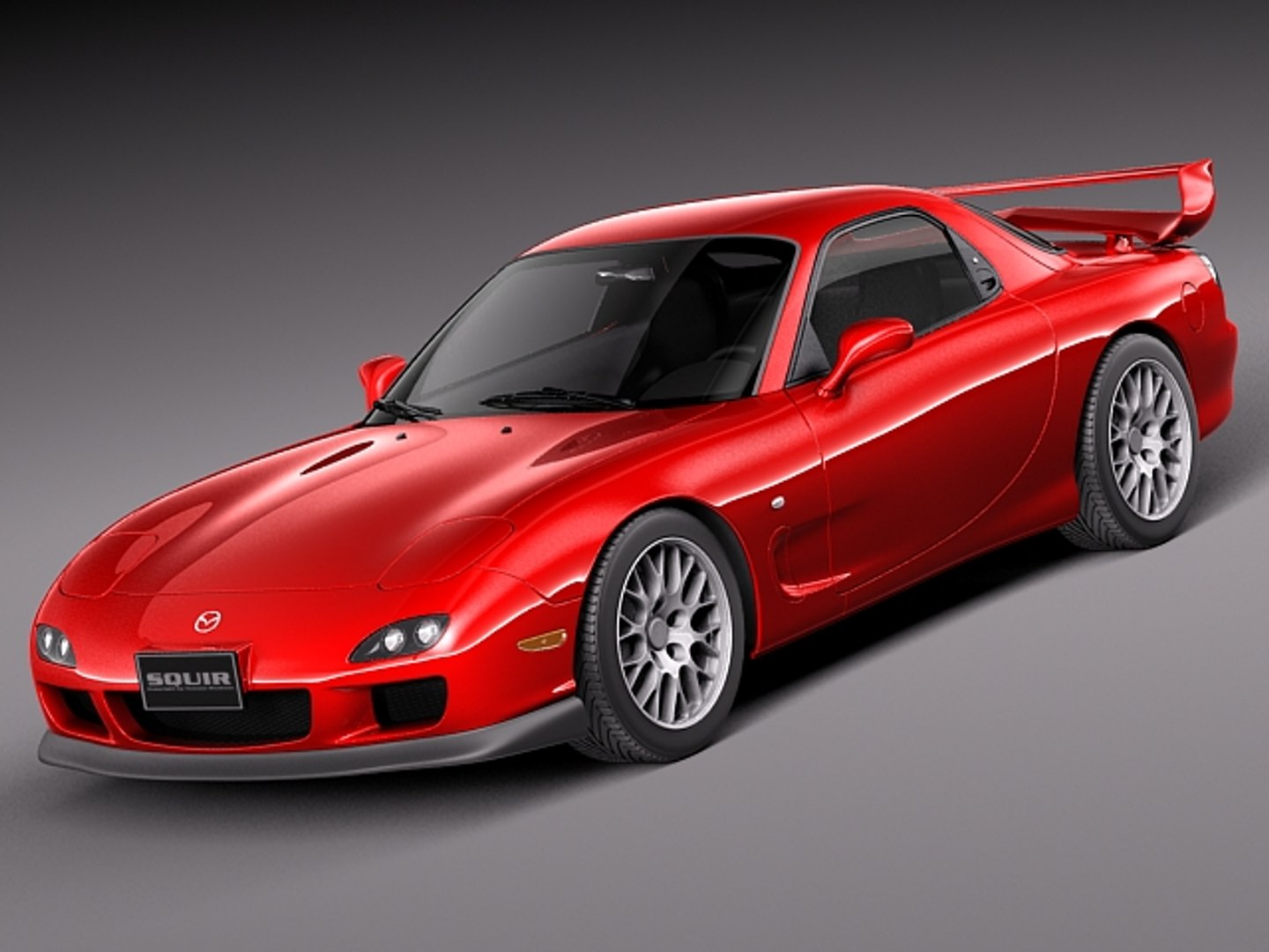 3d model mazda rx7 rx-7 sport coupe