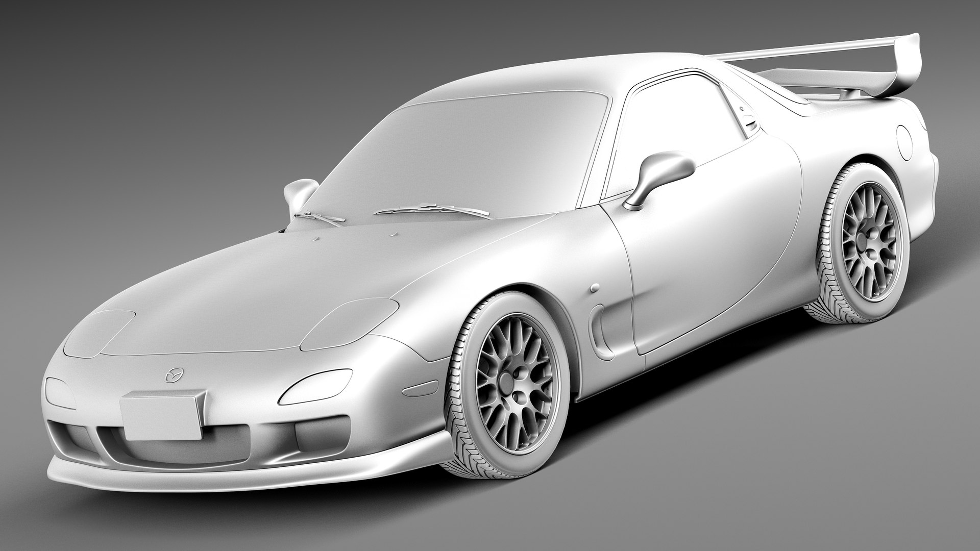 3d Model Mazda Rx7 Rx-7 Sport Coupe