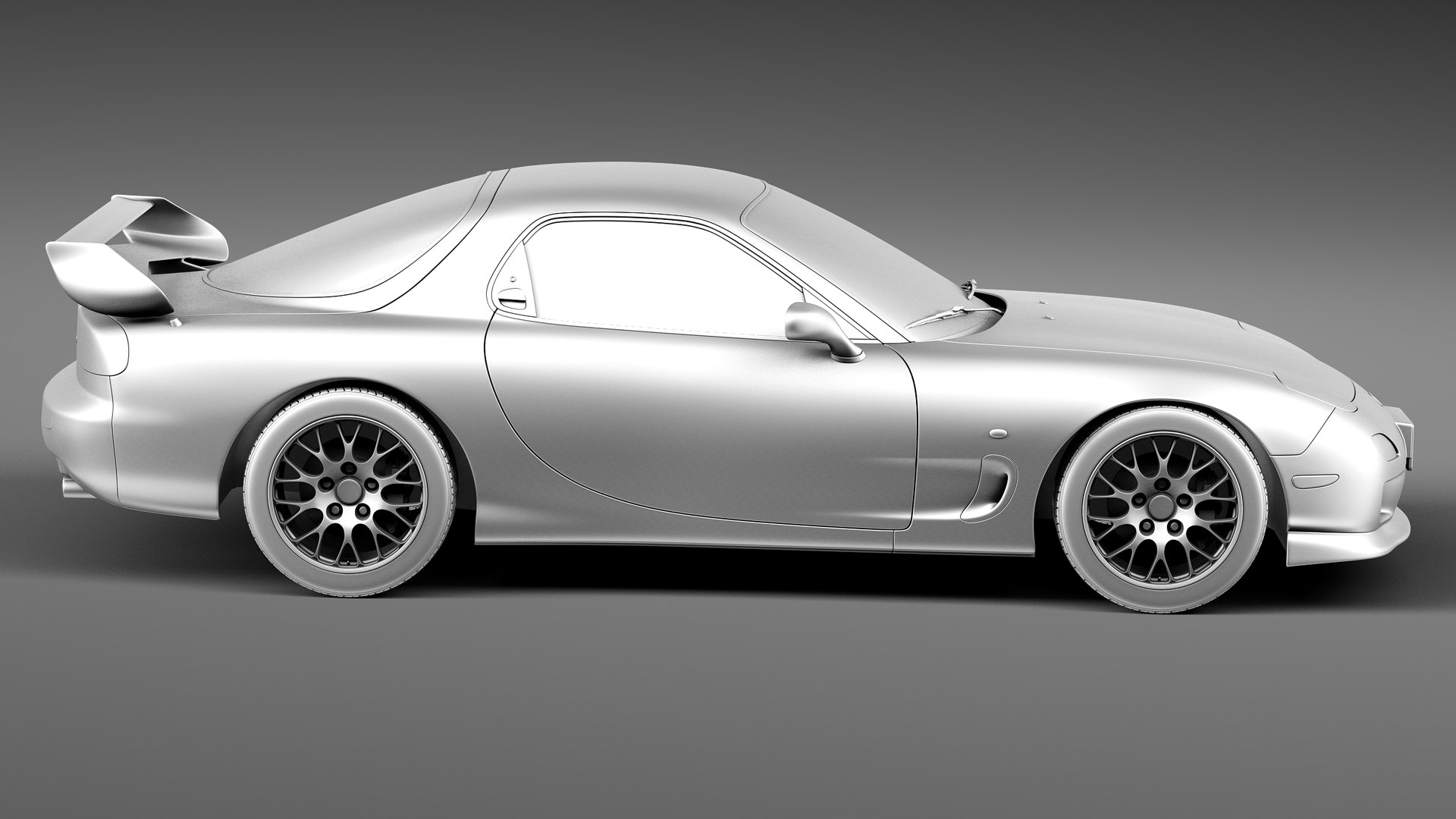 3d Model Mazda Rx7 Rx-7 Sport Coupe