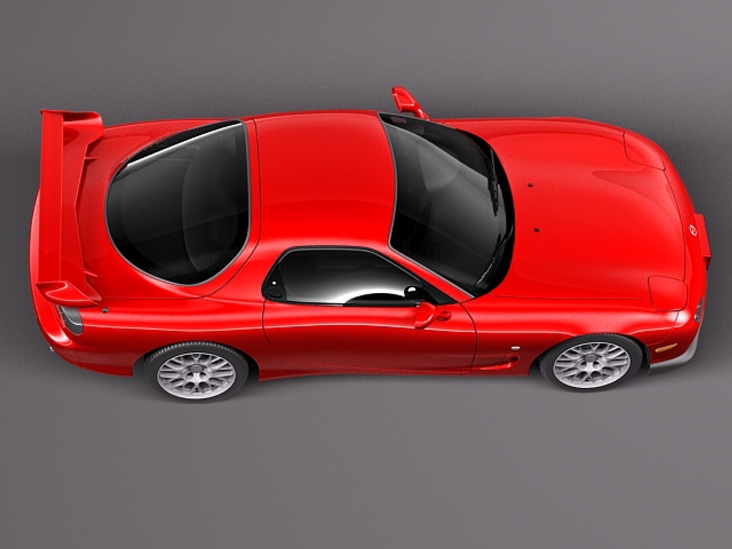 3d model mazda rx7 rx-7 sport coupe