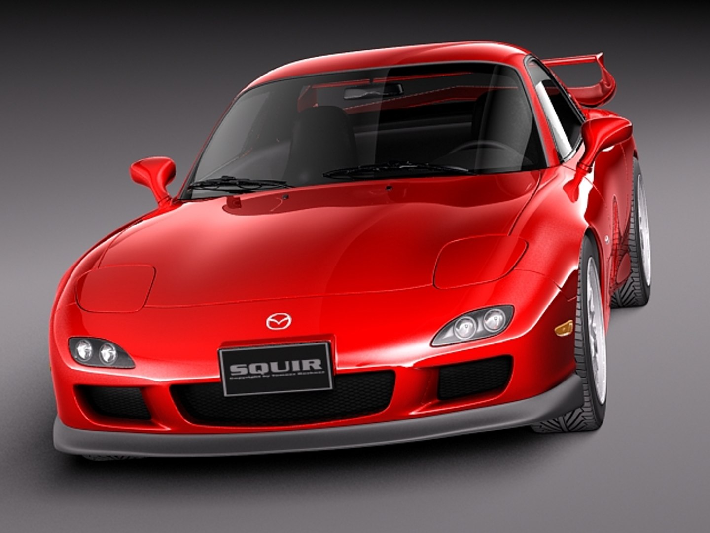 3d model mazda rx7 rx-7 sport coupe