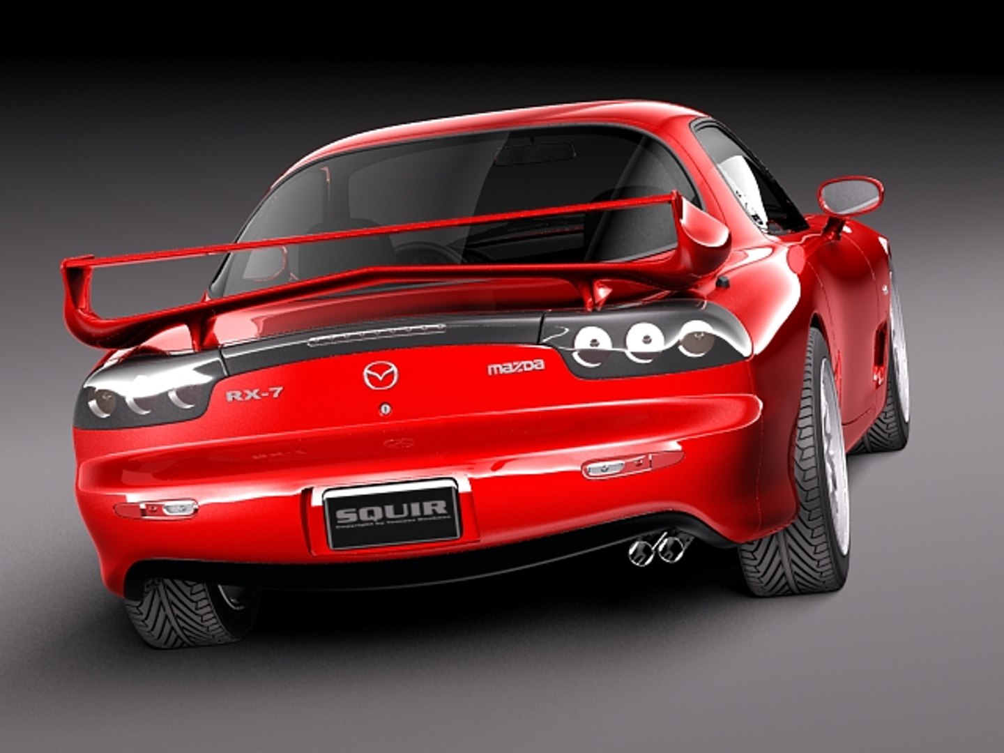 3d model mazda rx7 rx-7 sport coupe