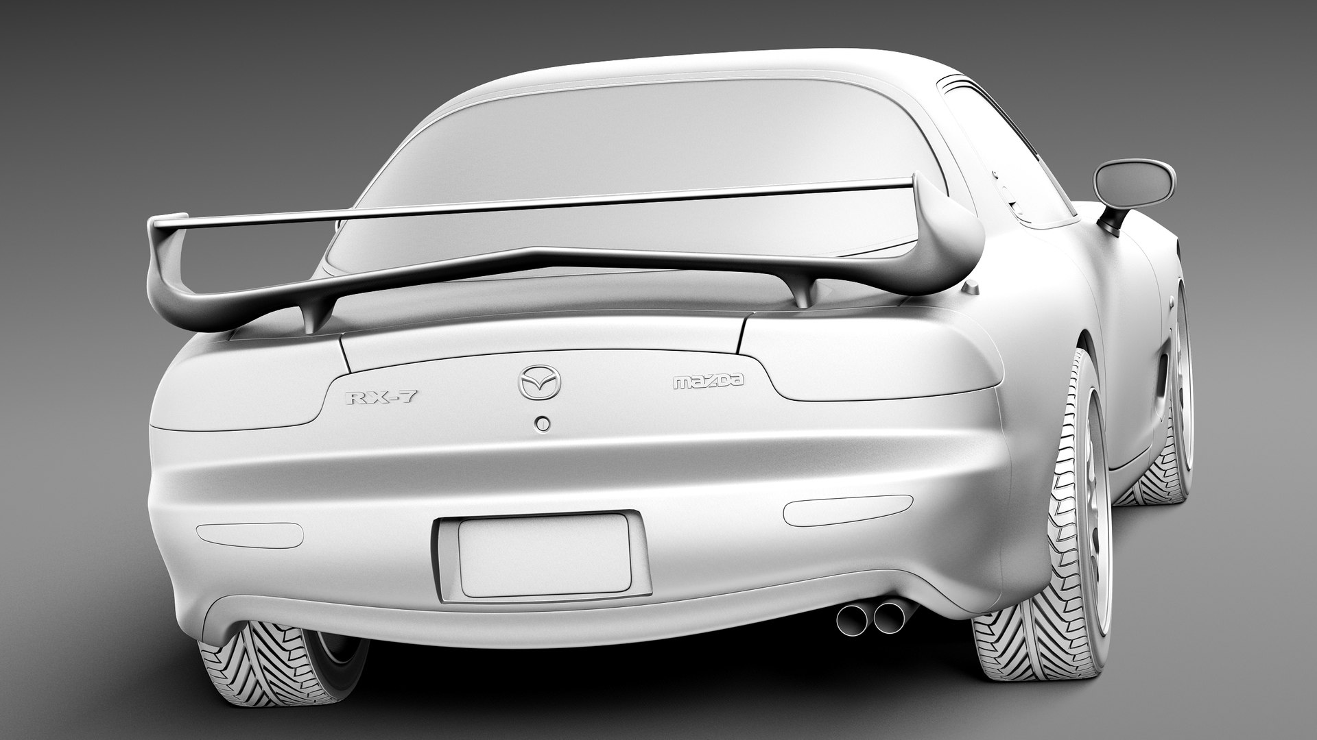 3d Model Mazda Rx7 Rx-7 Sport Coupe