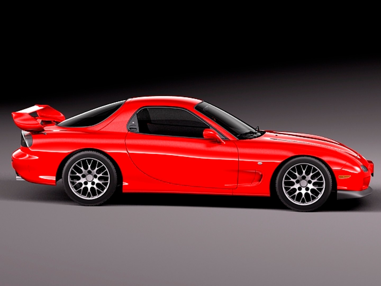 3d model mazda rx7 rx-7 sport coupe