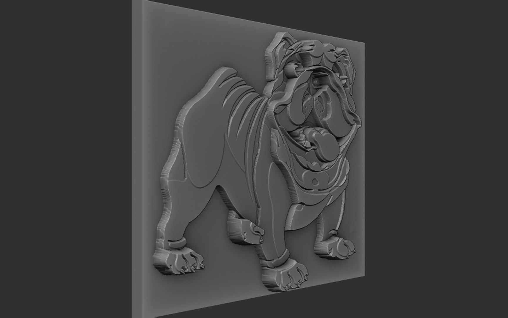 3D Dog Relief - TurboSquid 1807423