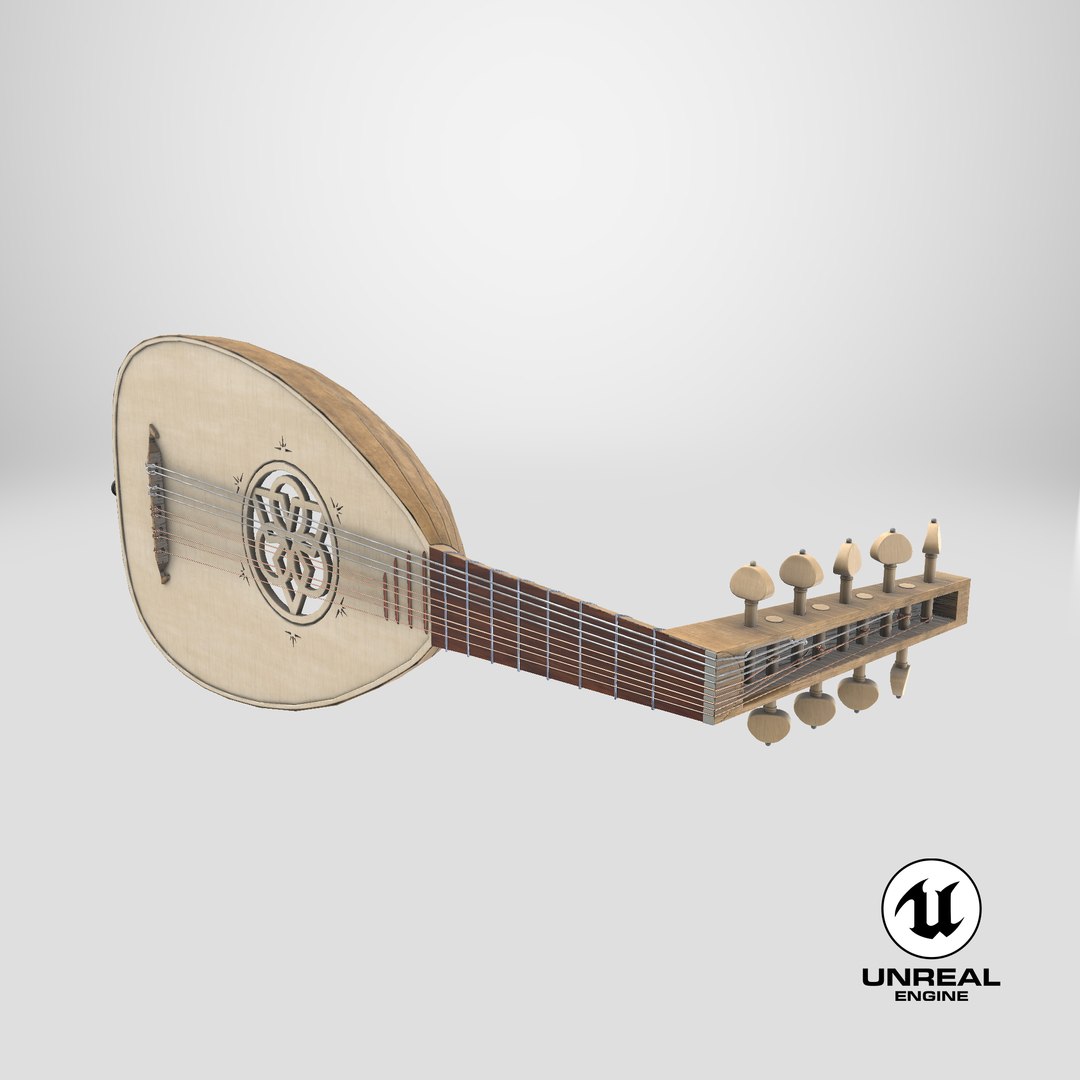 Lute 01 B 3D Model - TurboSquid 2219605