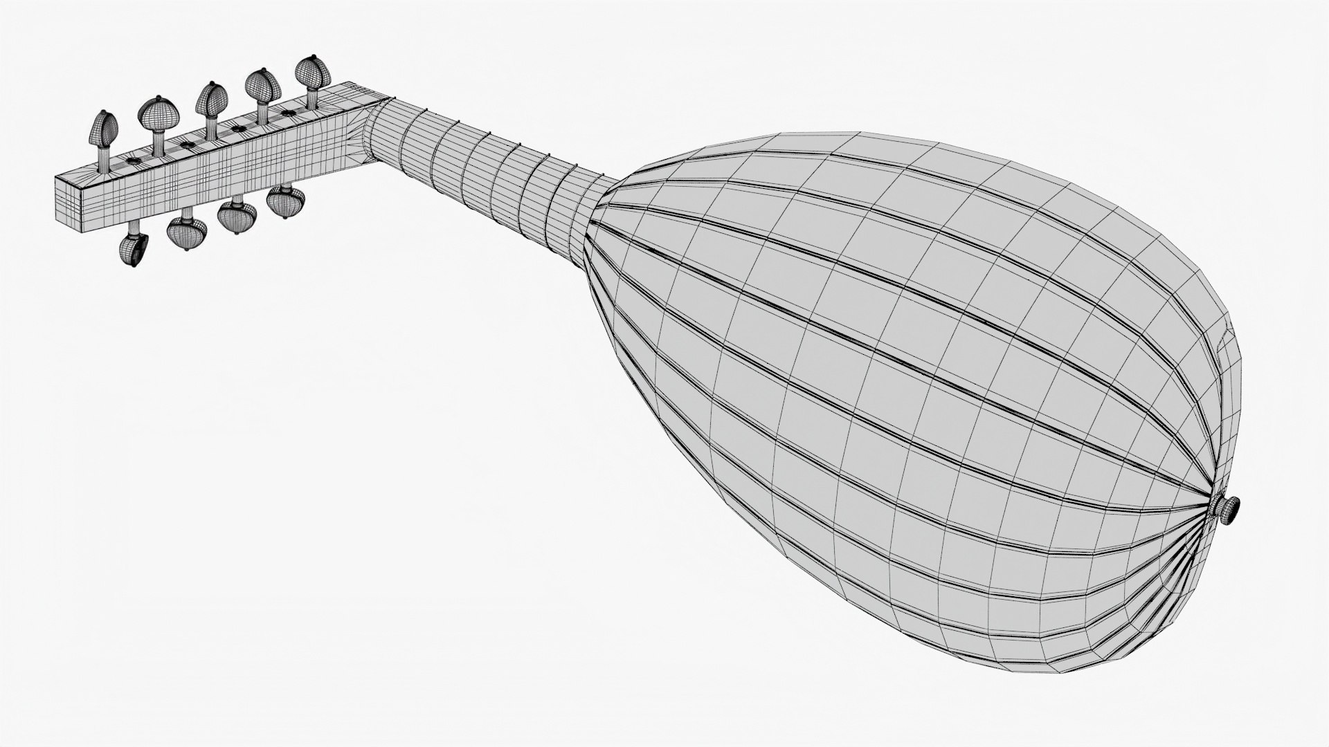 Lute 01 B 3D Model - TurboSquid 2219605