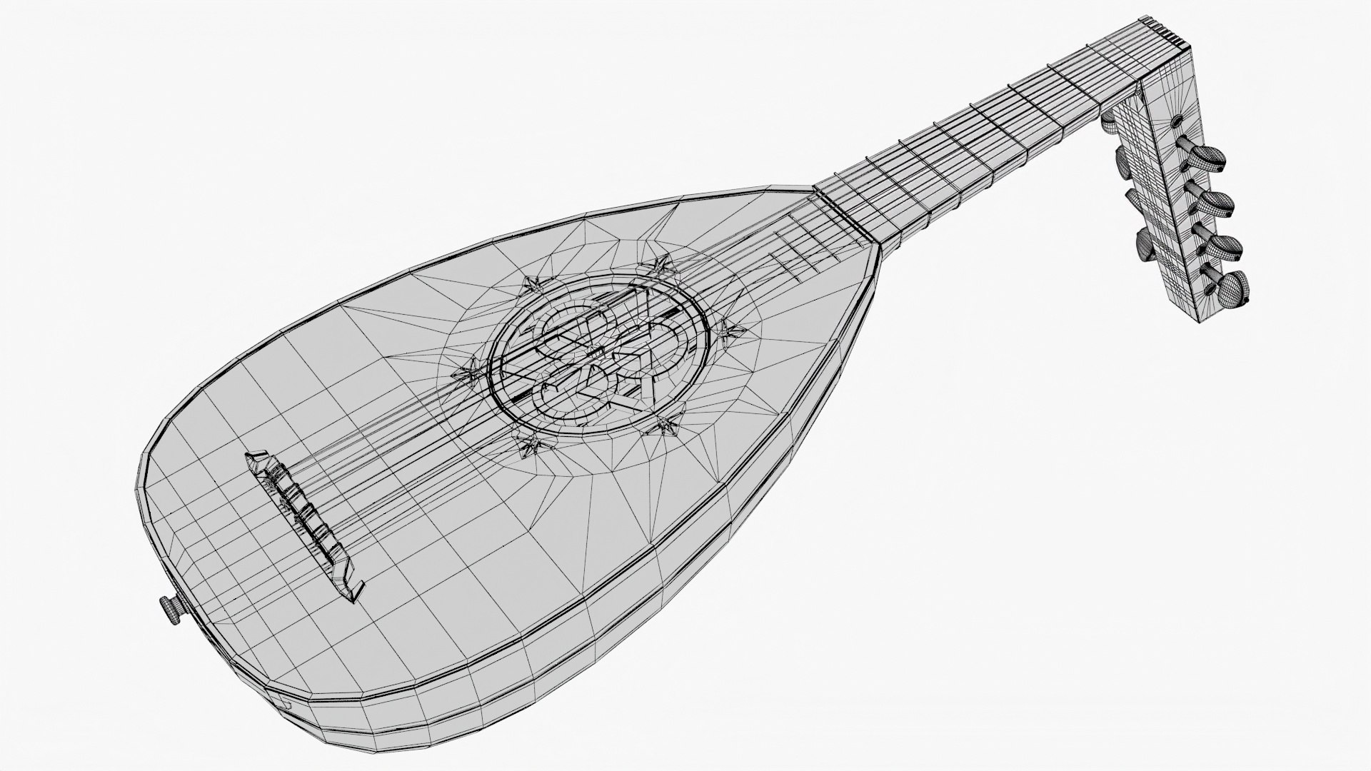 Lute 01 B 3D Model - TurboSquid 2219605