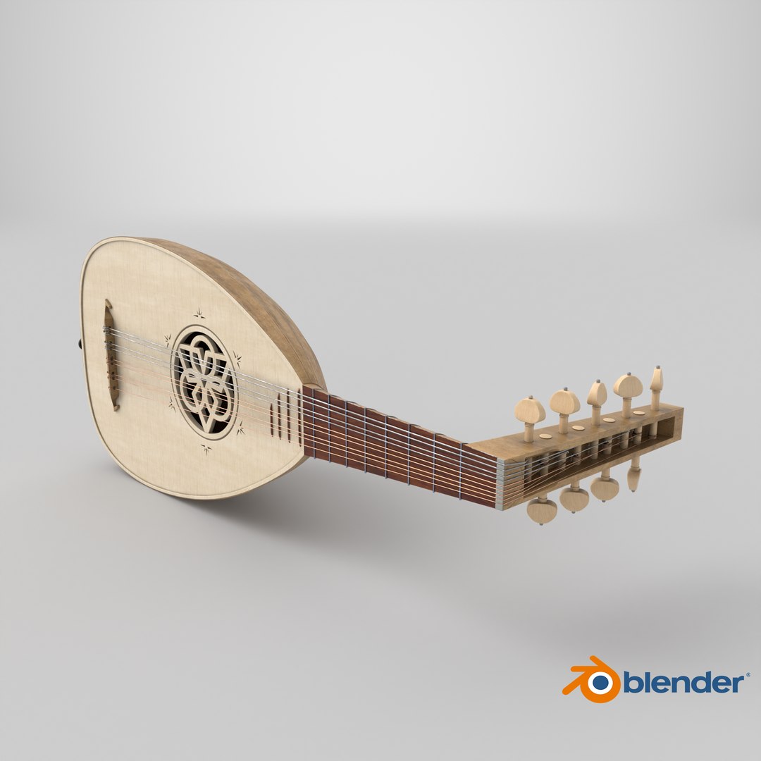 Lute 01 B 3D Model - TurboSquid 2219605