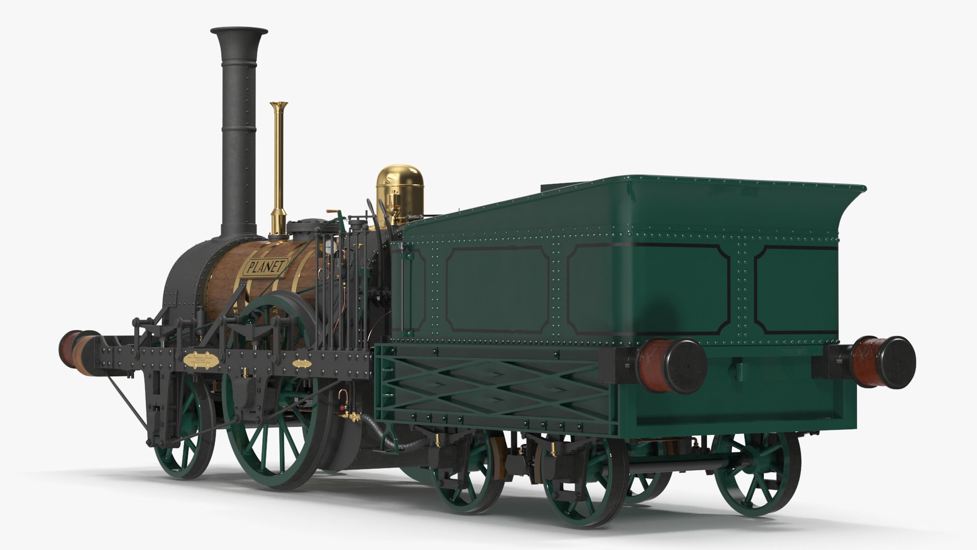 Planet by Robert Stephenson 1830 Locomotive Rigged 3D - TurboSquid 2124425