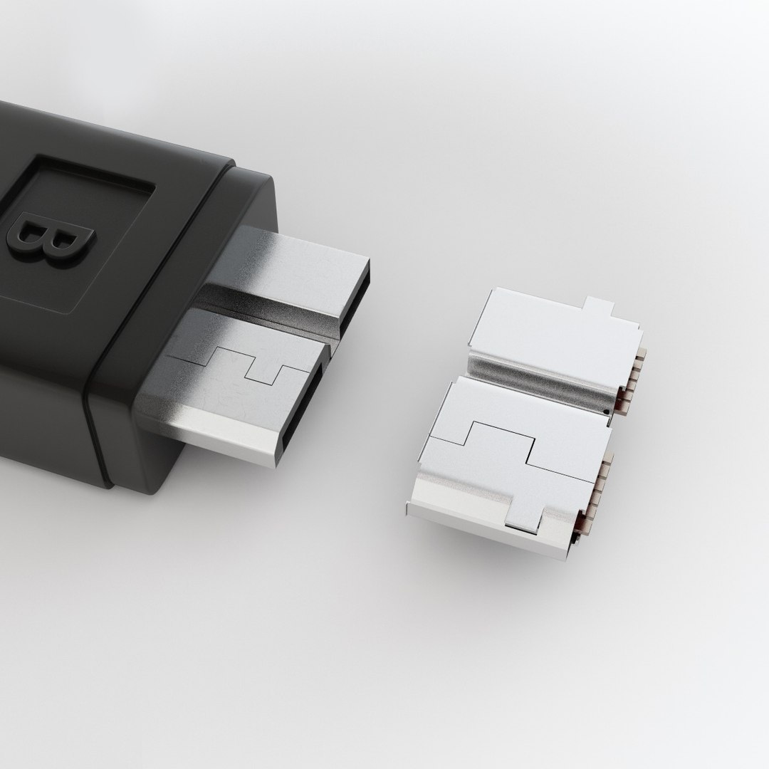 3d Model Usb Micro B